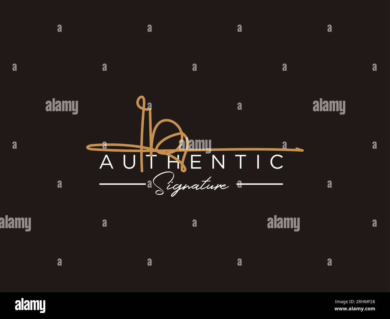 IB Signature Logo Template Vector Stock Vector Image & Art - Alamy