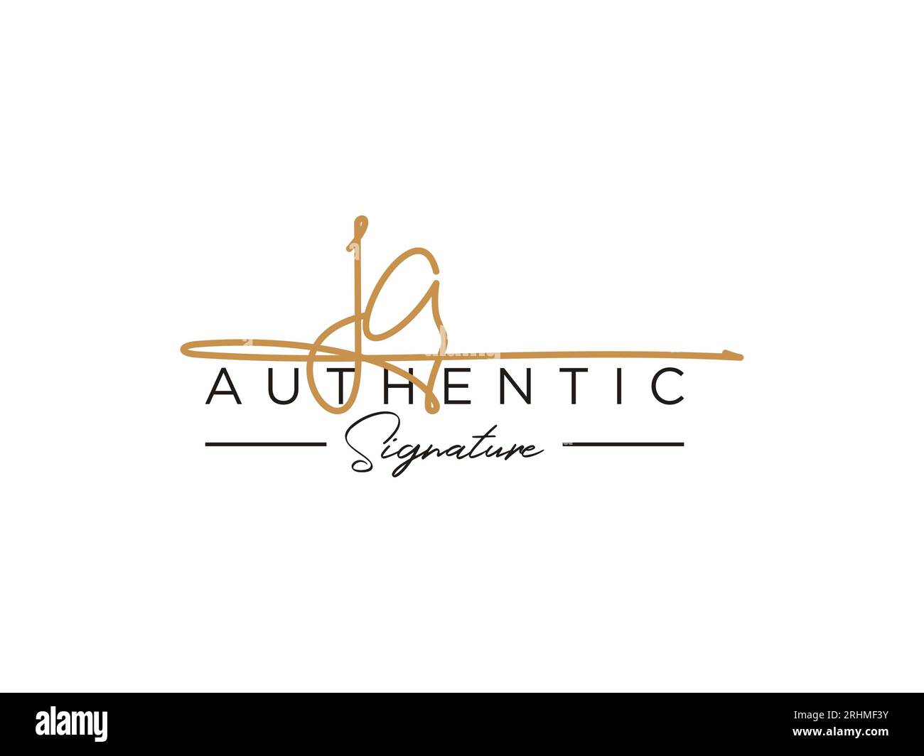 JA Signature Logo Template Vector Stock Vector Image & Art - Alamy