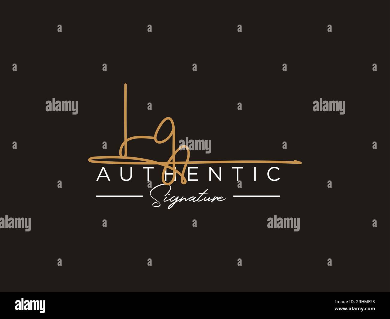 LG Signature Logo Template Vector Stock Vector Image & Art - Alamy