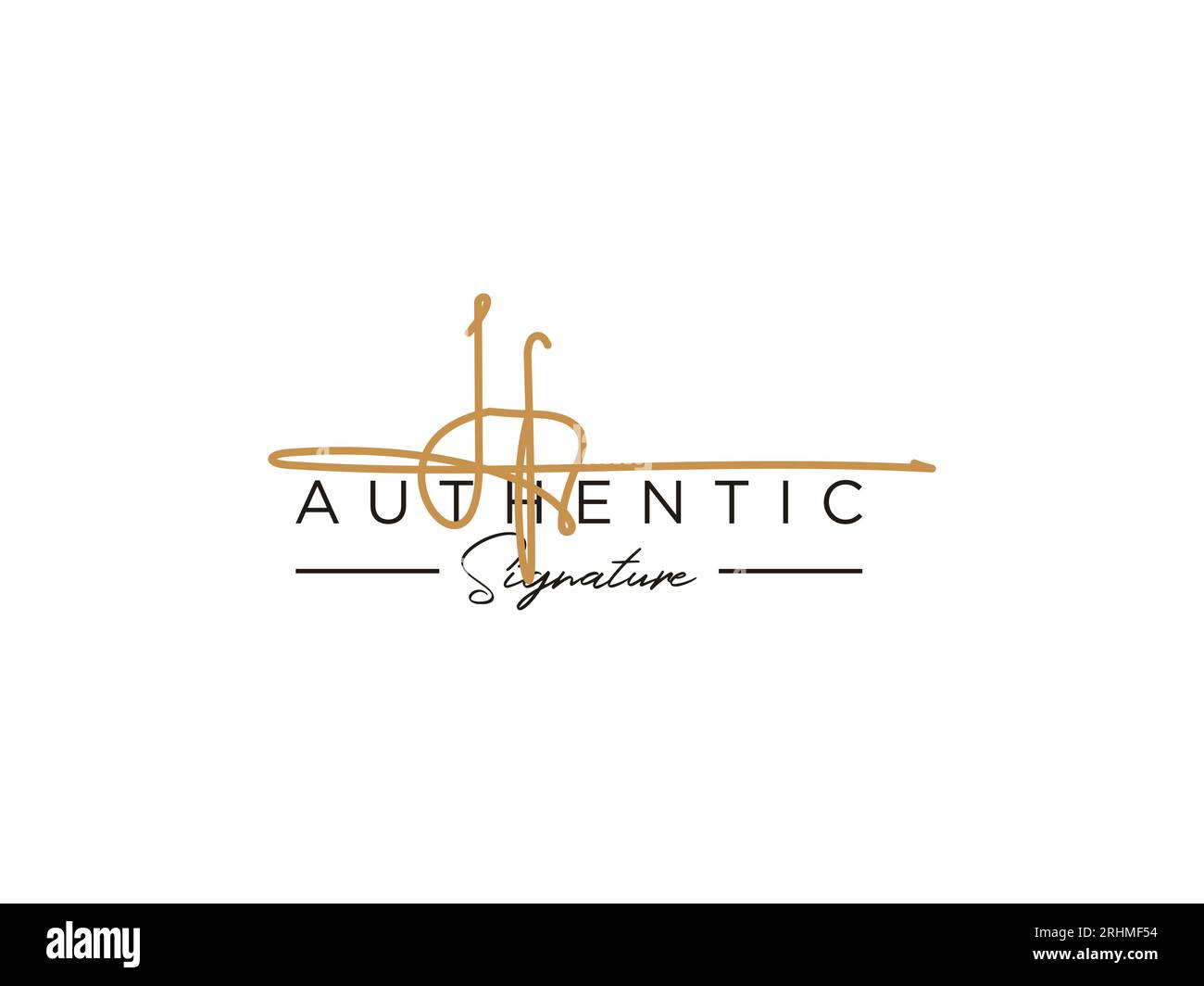 JF Signature Logo Template Vector Stock Vector Image & Art - Alamy