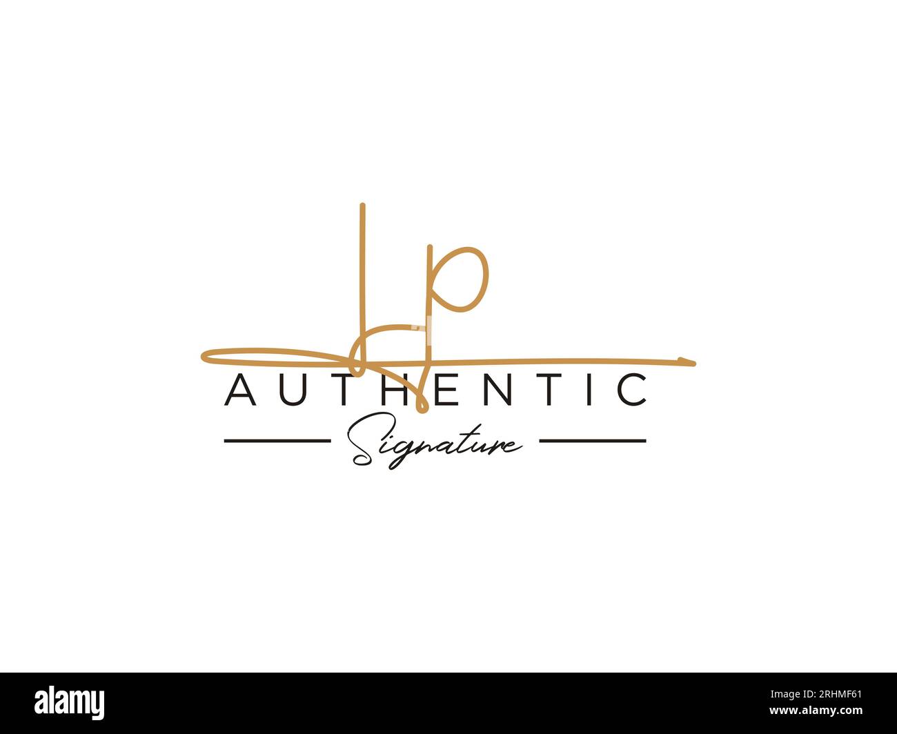 LP Signature Logo Template Vector Stock Vector Image & Art - Alamy