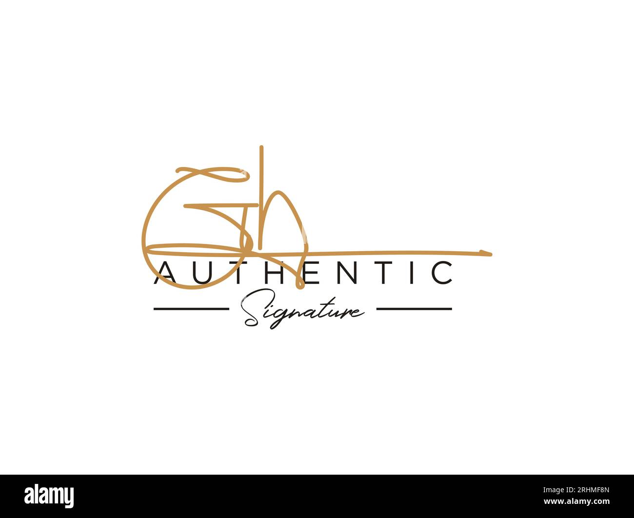 GH Signature Logo Template Vector Stock Vector Image & Art - Alamy