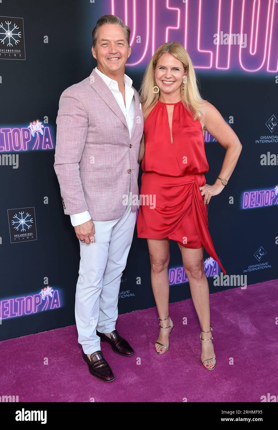 Westwood, USA. 17th Aug, 2023. Christopher Reeder and Amy Parlett ...