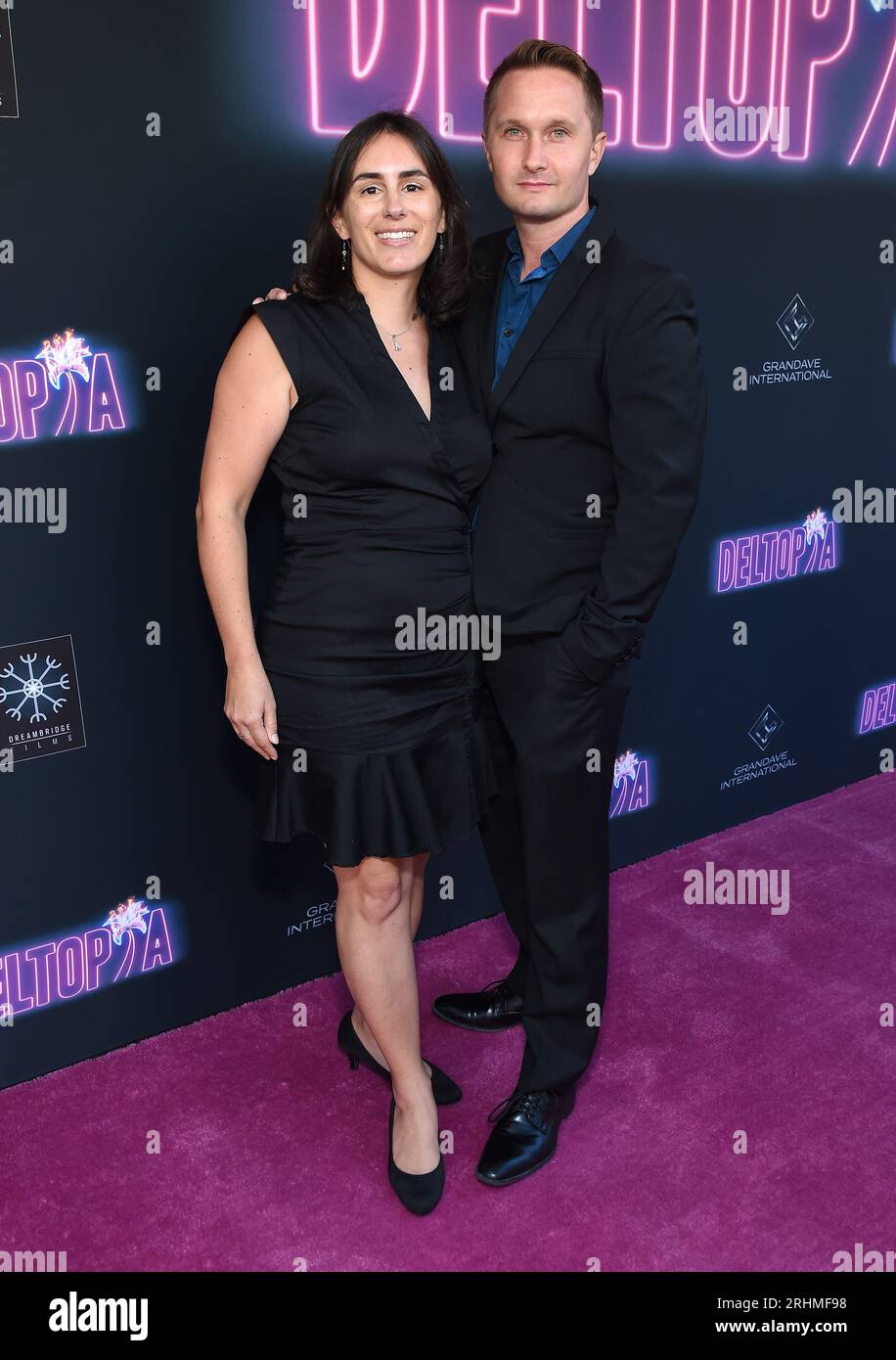 Westwood, USA. 17th Aug, 2023. Allsion Nackel and Todd Gaebe arriving ...