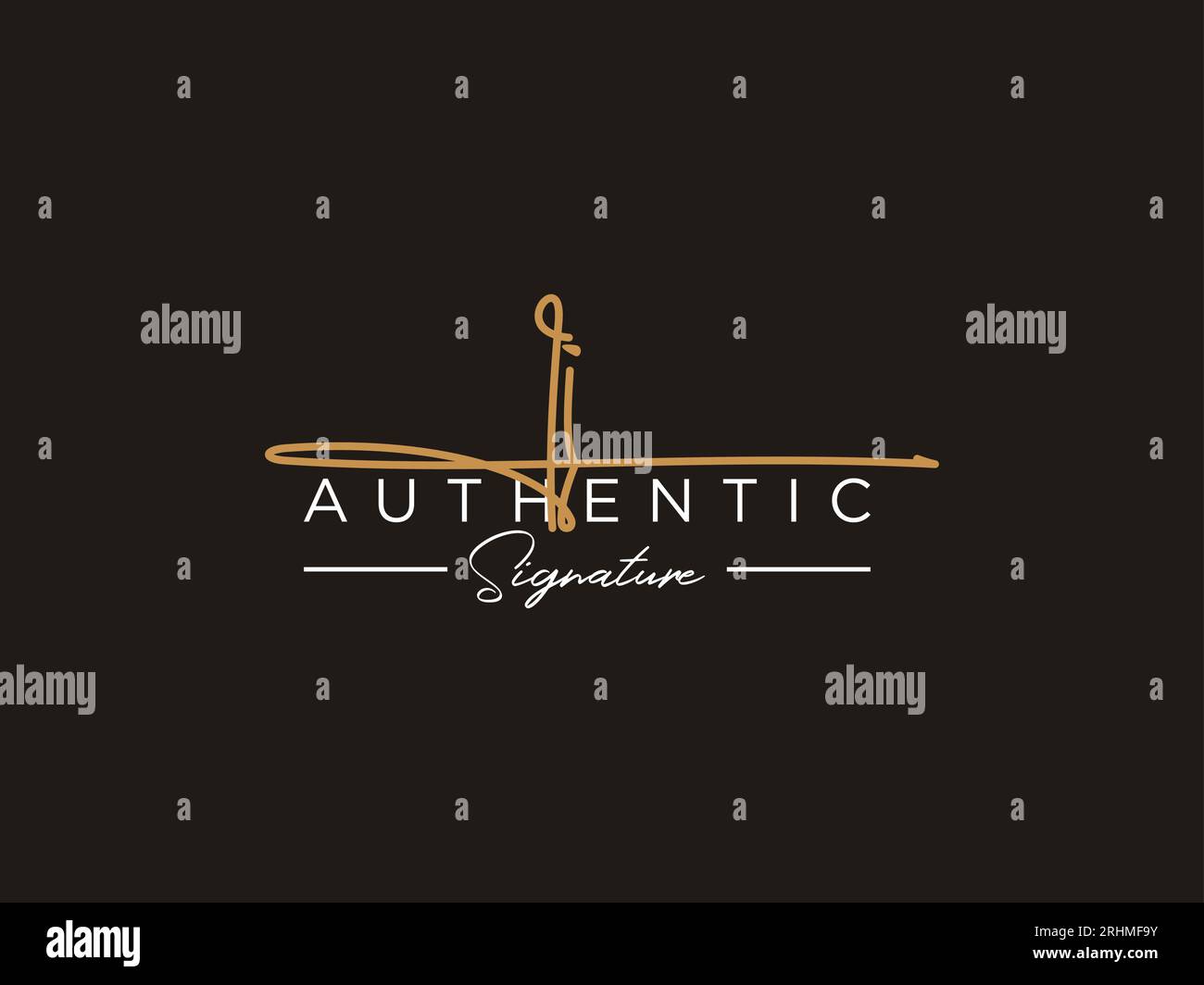 II Signature Logo Template Vector Stock Vector Image & Art - Alamy