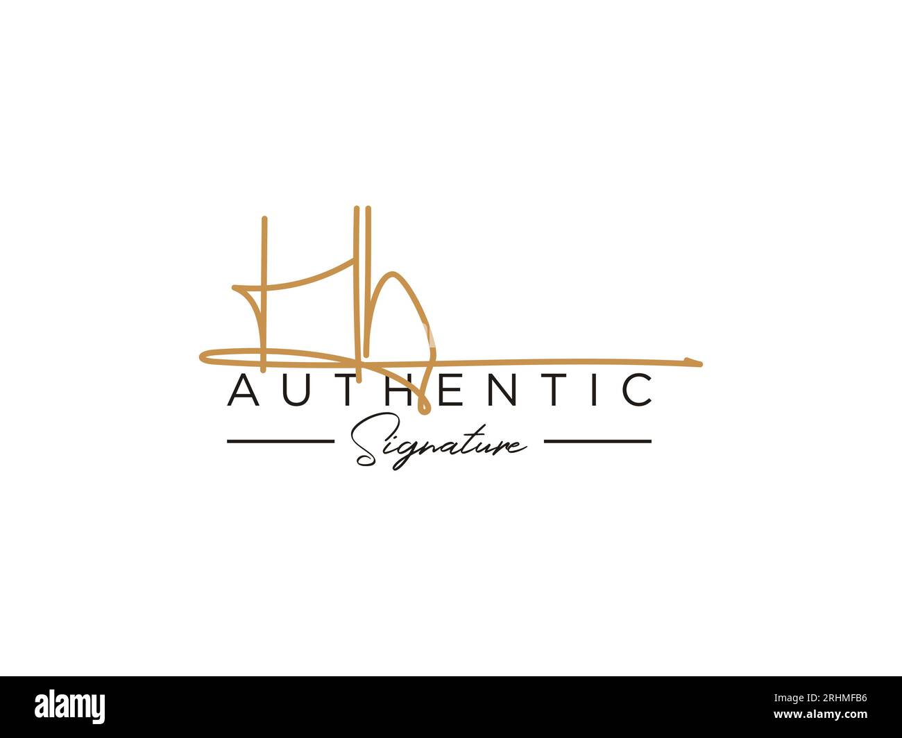 HH Signature Logo Template Vector Stock Vector Image & Art - Alamy