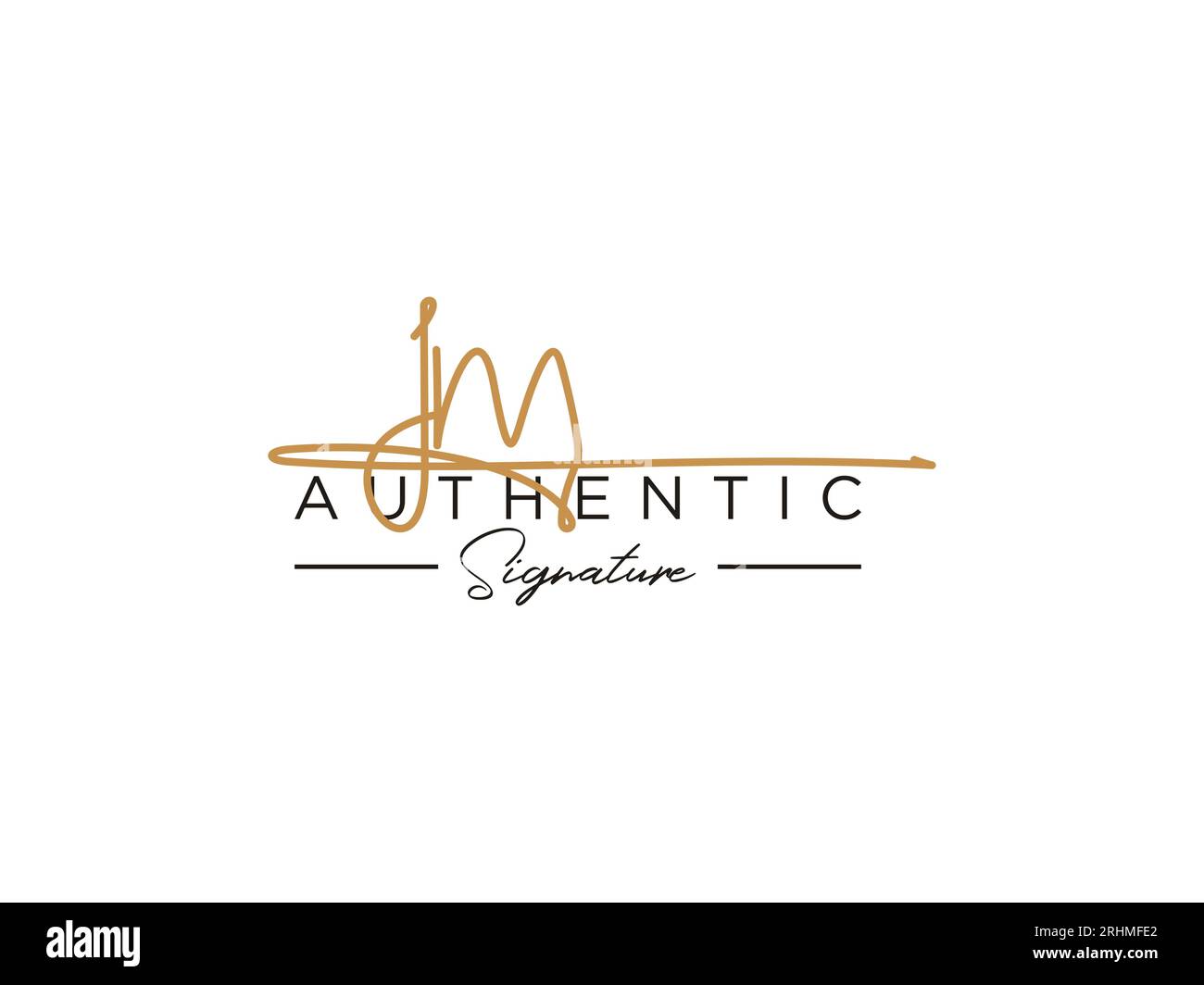 JM Signature Logo Template Vector Stock Vector Image & Art - Alamy