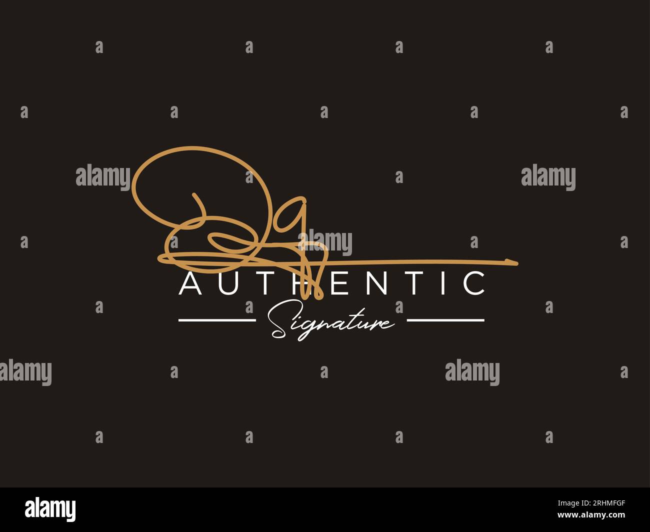 OQ Signature Logo Template Vector Stock Vector Image & Art - Alamy