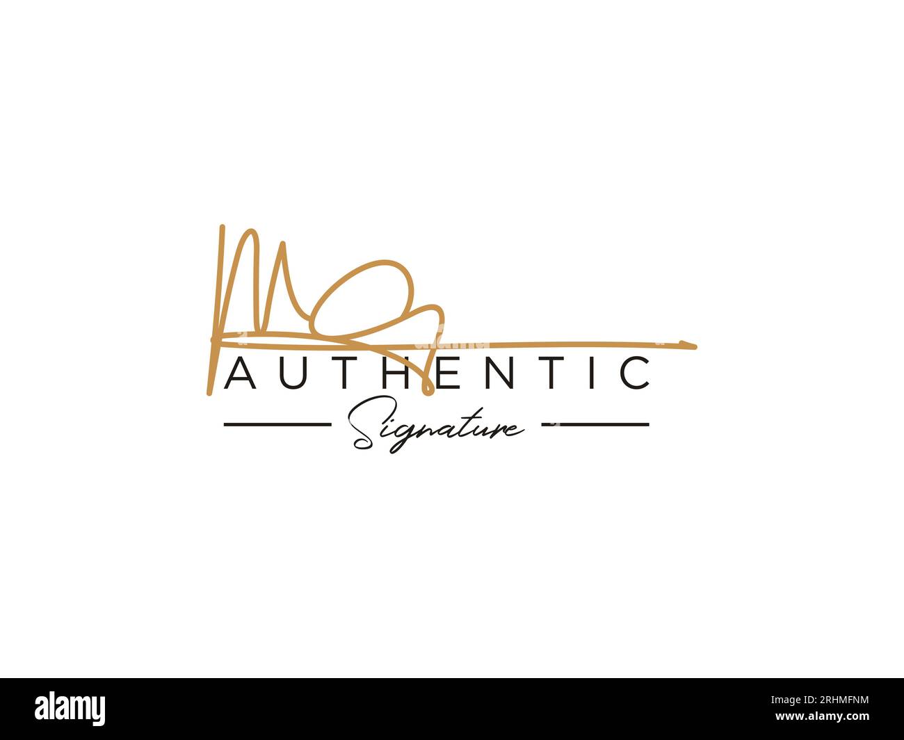MO Signature Logo Template Vector Stock Vector Image & Art - Alamy