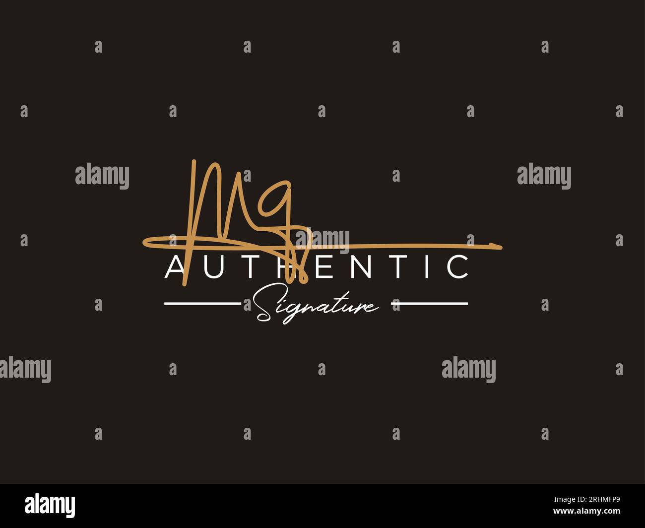 MQ Signature Logo Template Vector Stock Vector Image & Art - Alamy