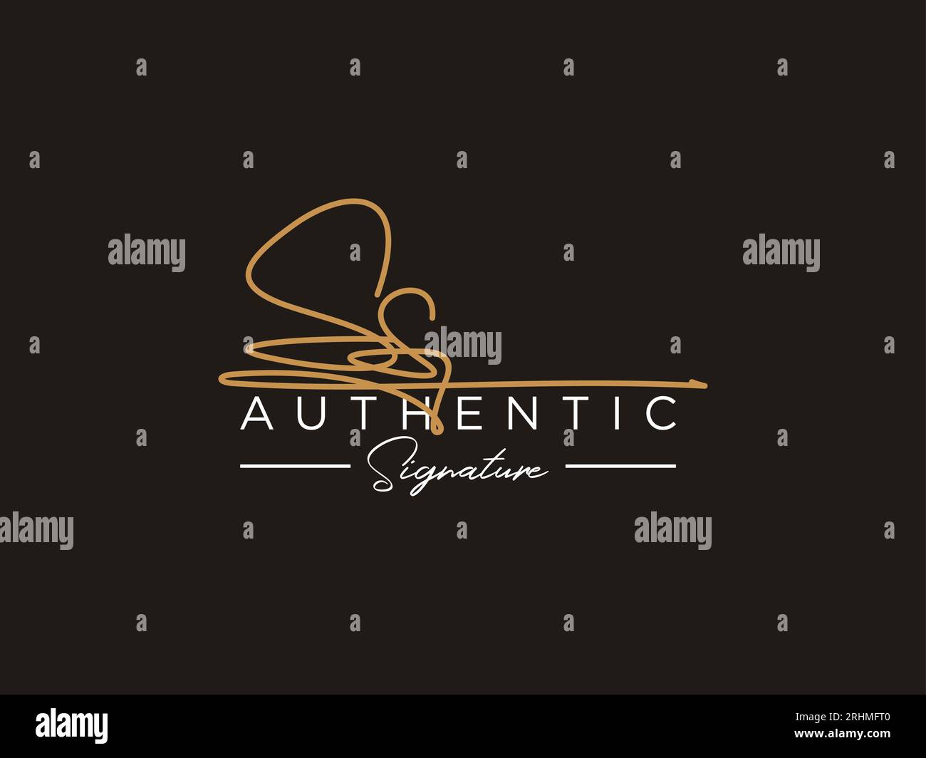 SS Signature Logo Template Vector Stock Vector Image & Art - Alamy