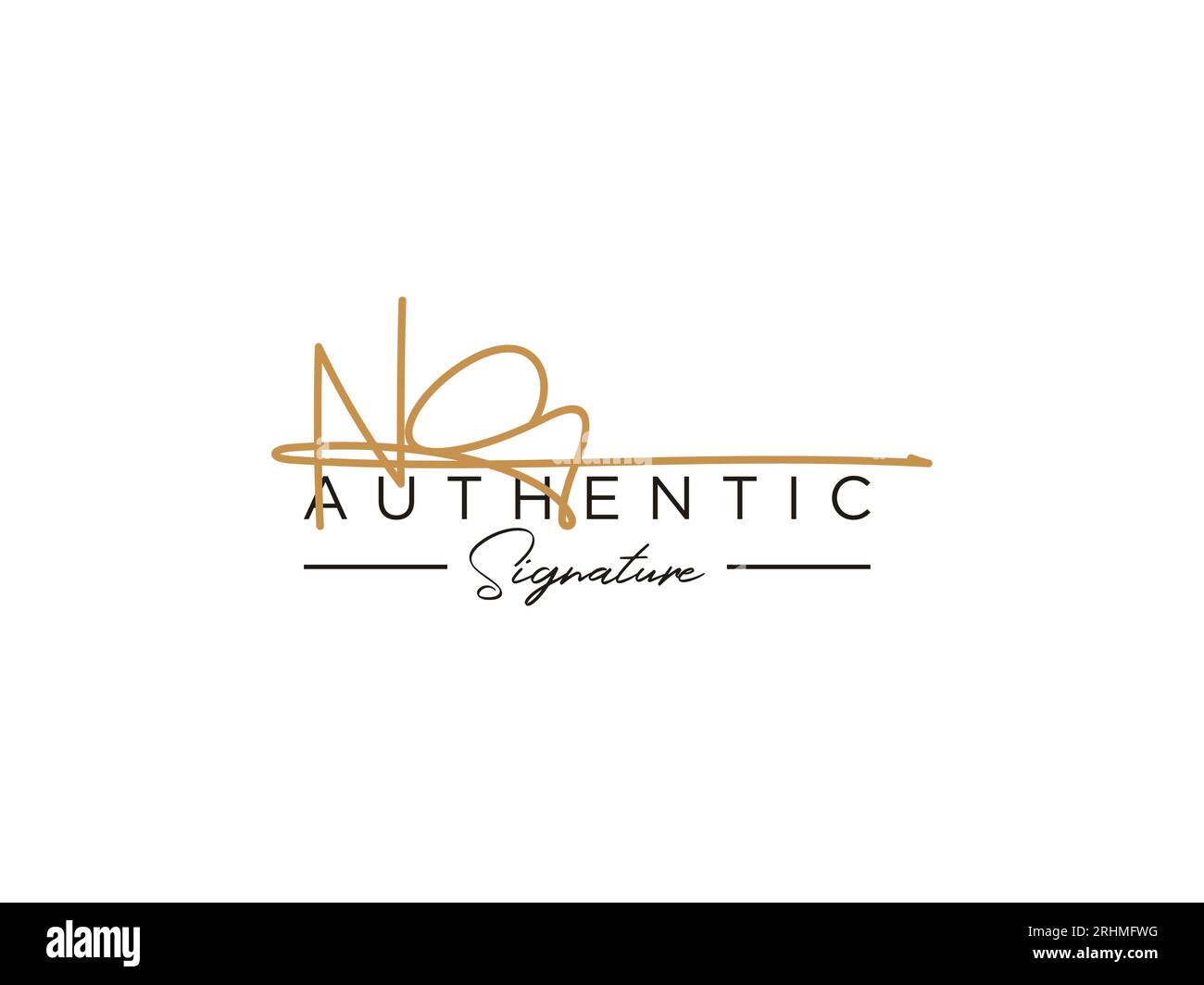 NO Signature Logo Template Vector Stock Vector Image & Art - Alamy