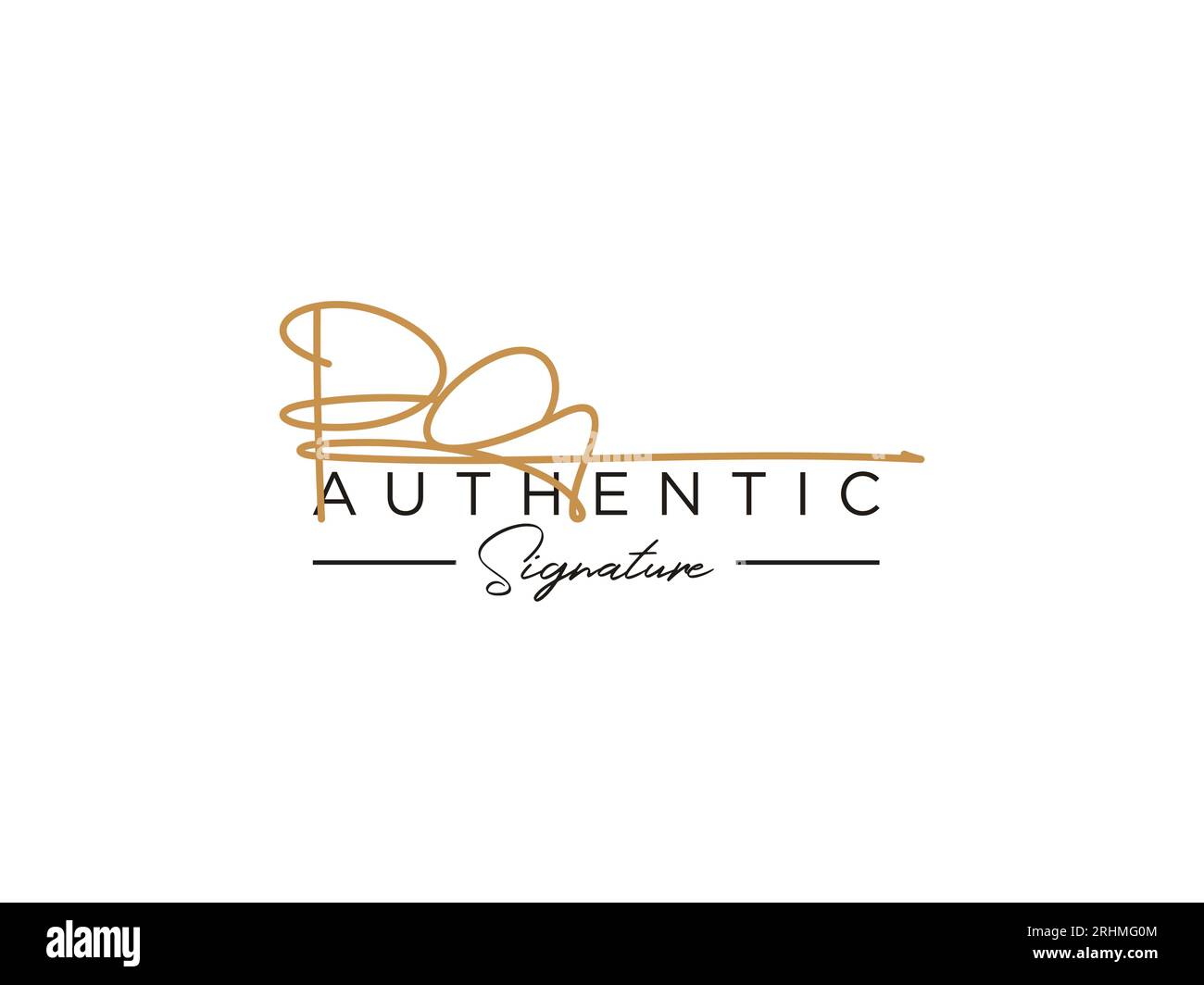 PO Signature Logo Template Vector Stock Vector Image & Art - Alamy