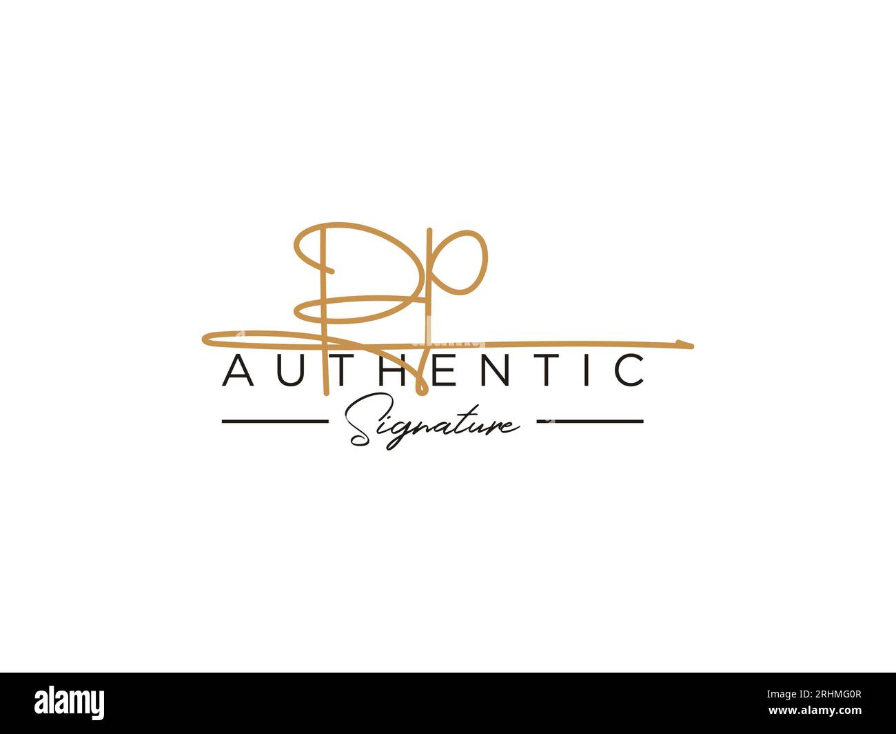 PP Signature Logo Template Vector Stock Vector Image & Art - Alamy