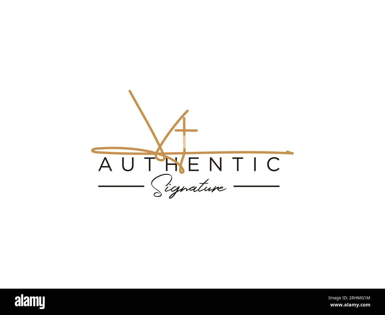 VT Signature Logo Template Vector Stock Vector Image & Art - Alamy
