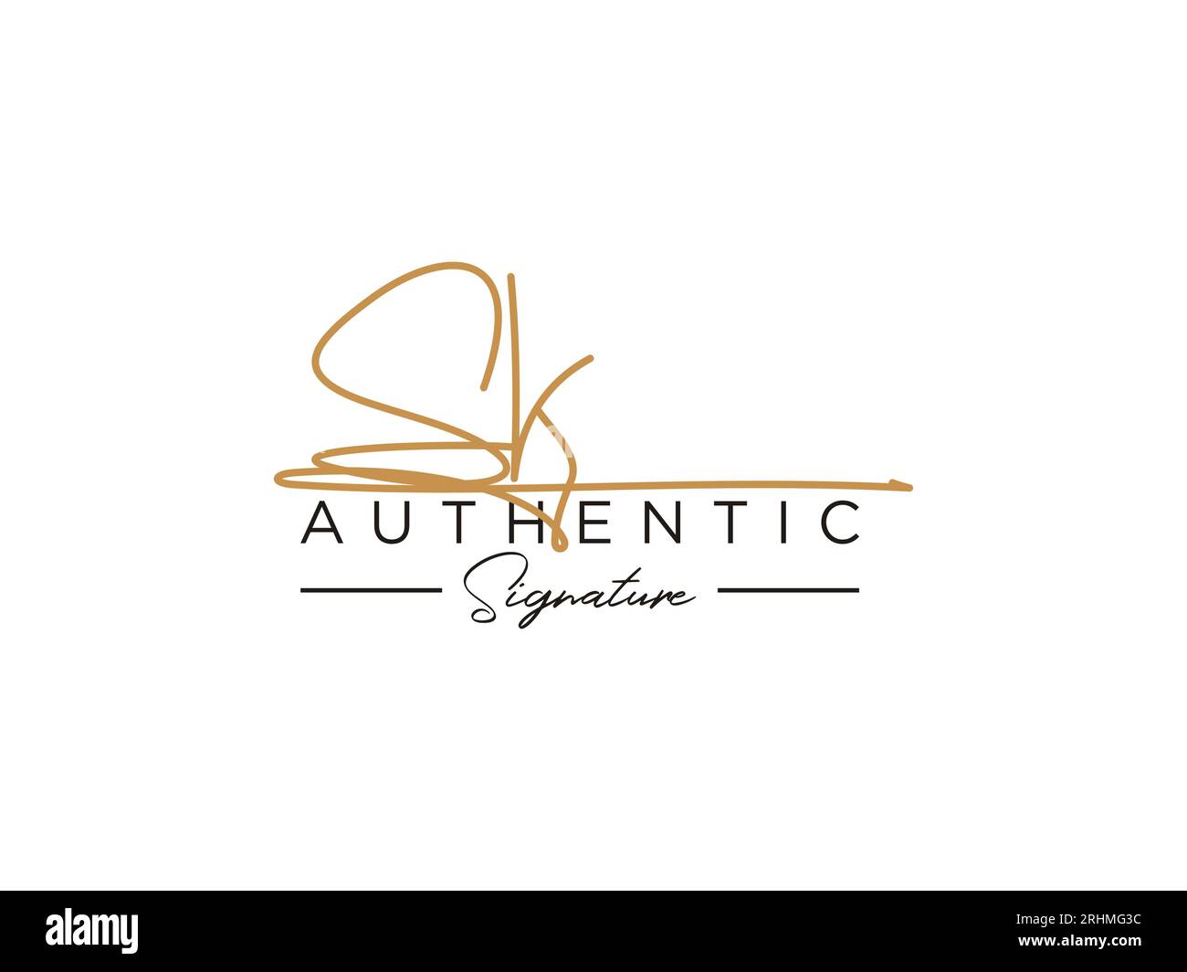 SK Signature Logo Template Vector Stock Vector Image & Art - Alamy