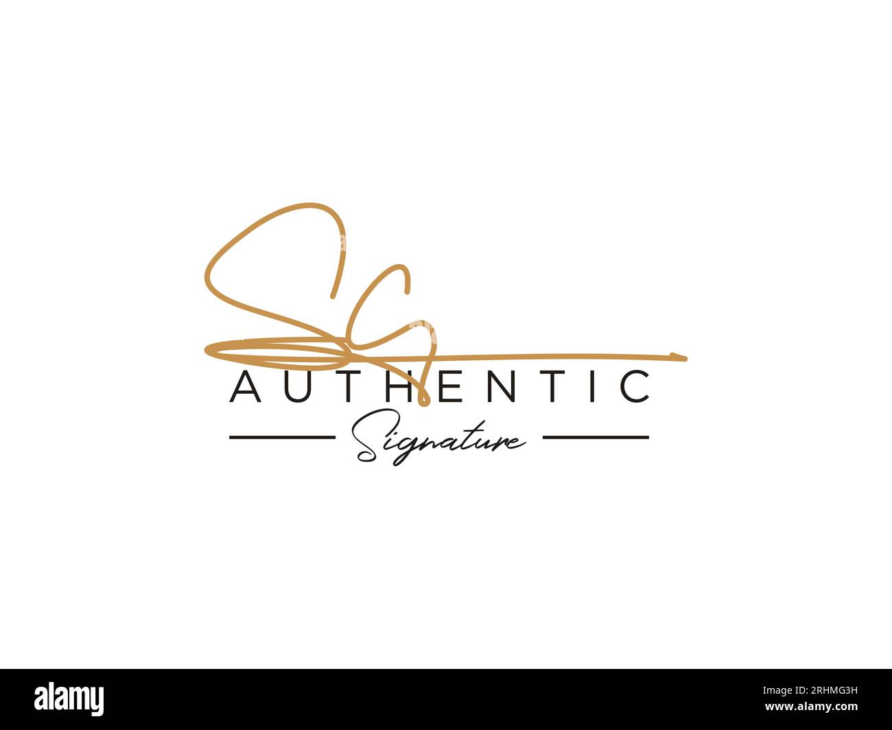SC Signature Logo Template Vector Stock Vector Image & Art - Alamy