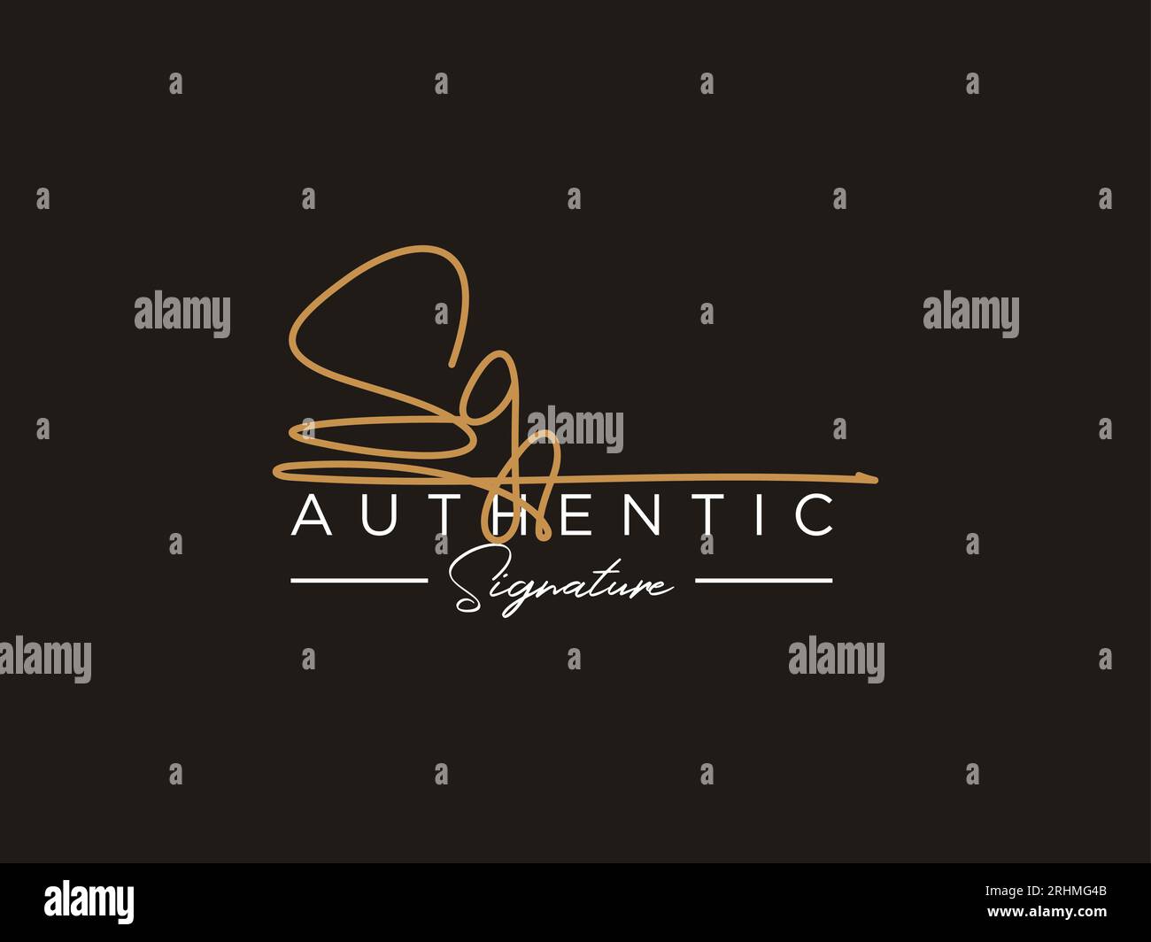 Sg signature Stock Vector Images - Alamy