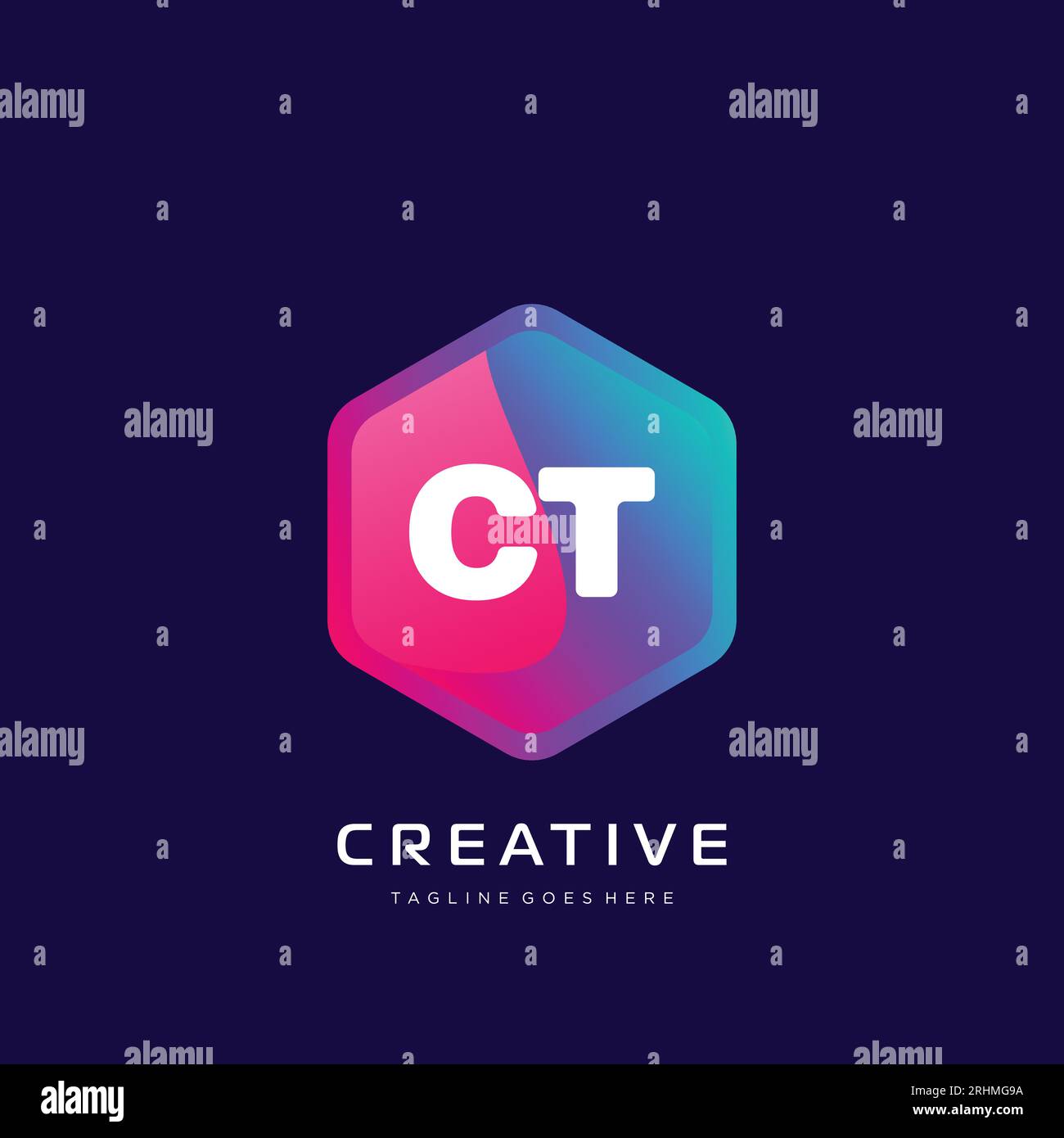 initial logo With Colorful template vector Stock Vector Image & Art - Alamy
