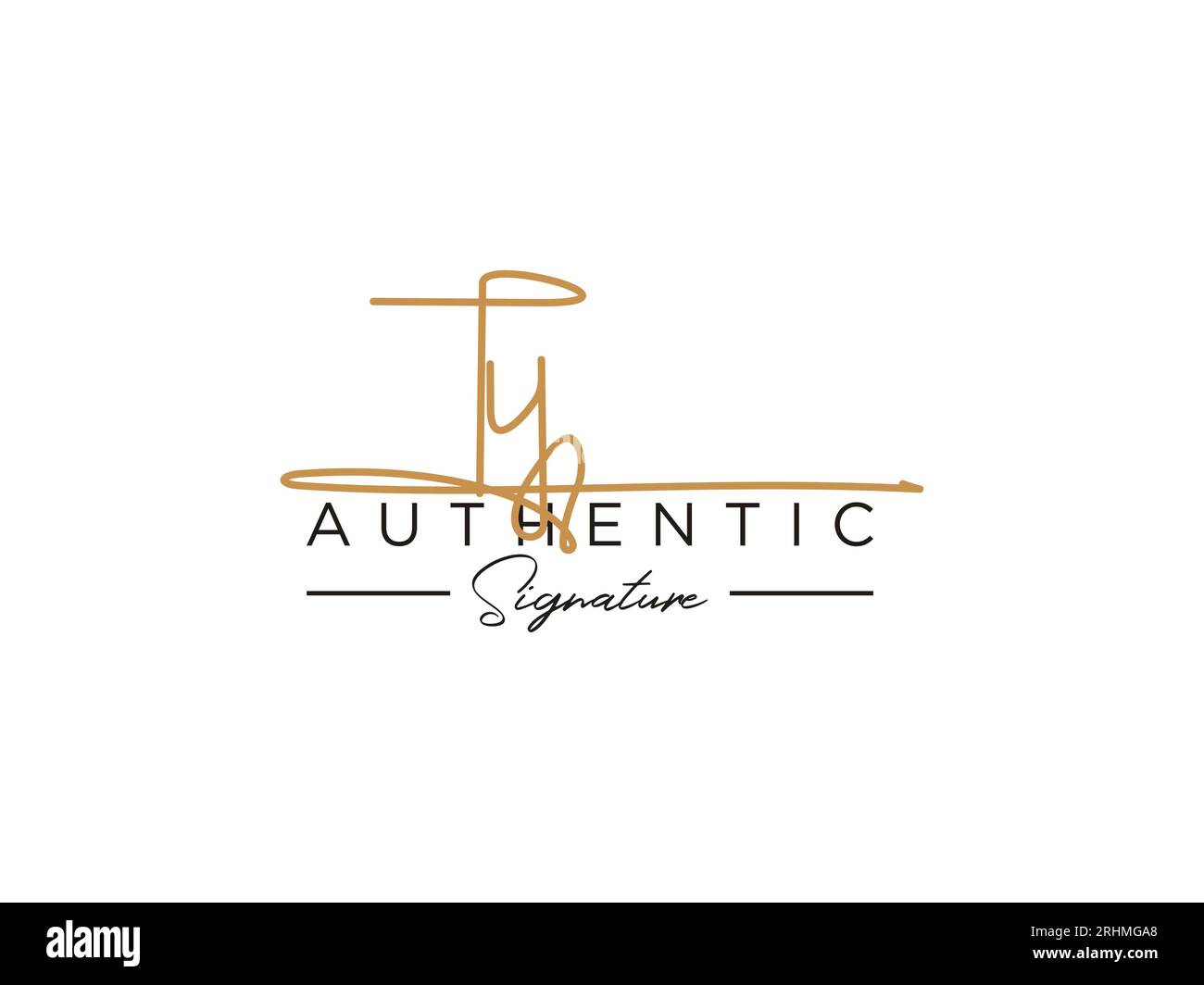 TY Signature Logo Template Vector Stock Vector Image & Art - Alamy