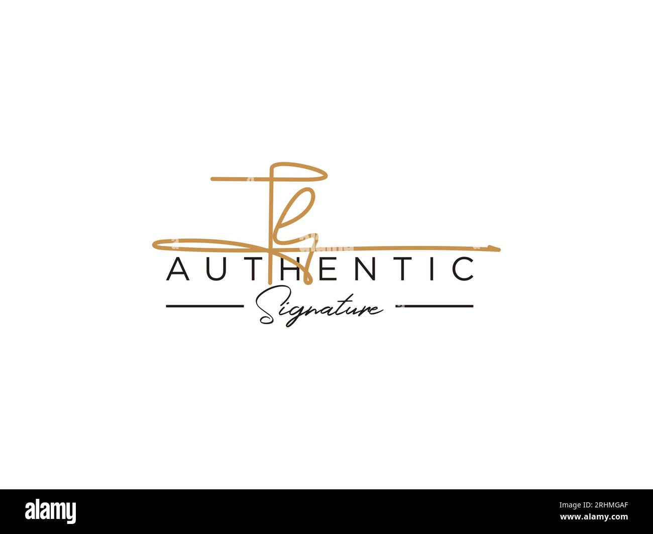 TE Signature Logo Template Vector Stock Vector Image & Art - Alamy