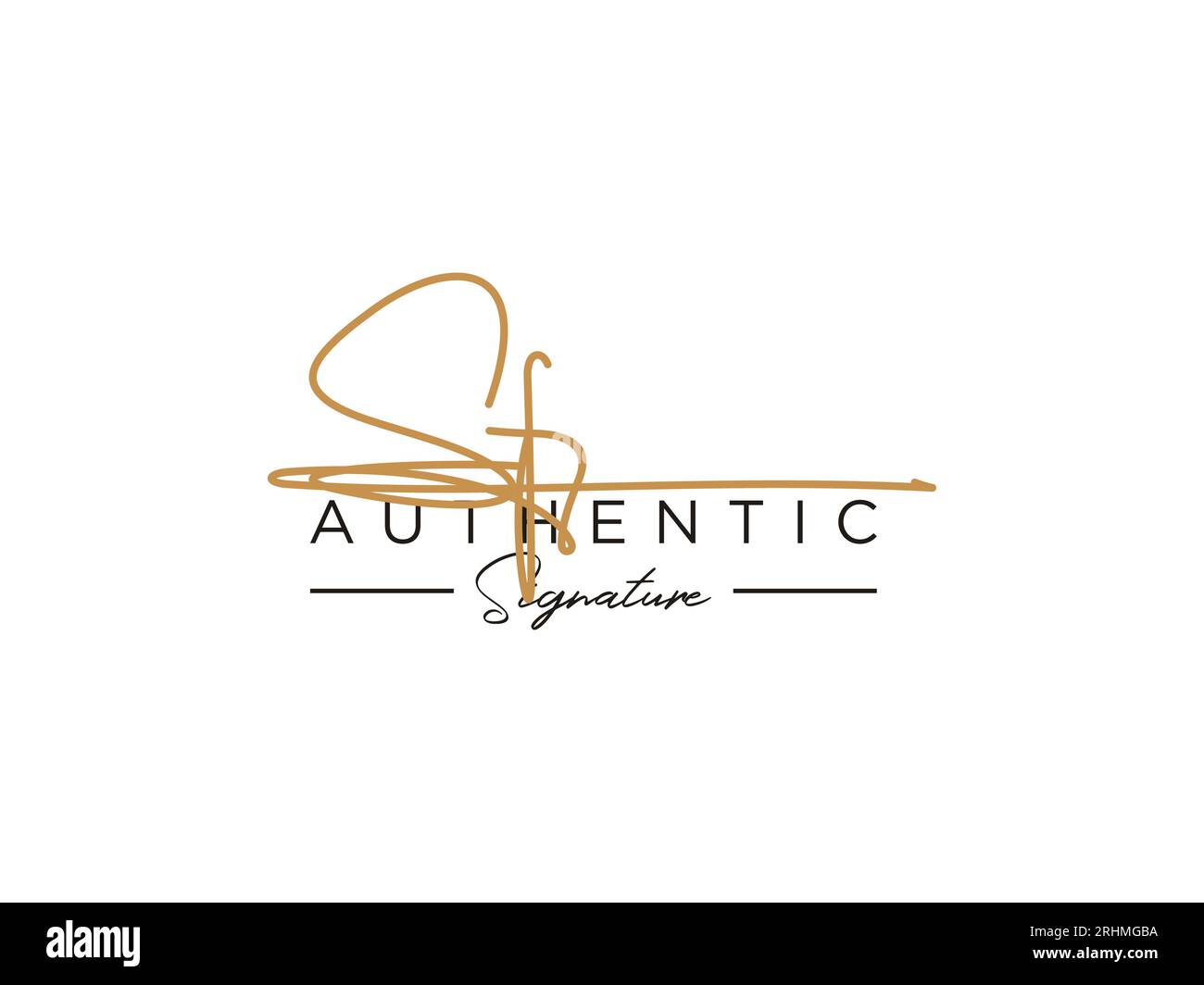 SF Signature Logo Template Vector Stock Vector Image & Art - Alamy