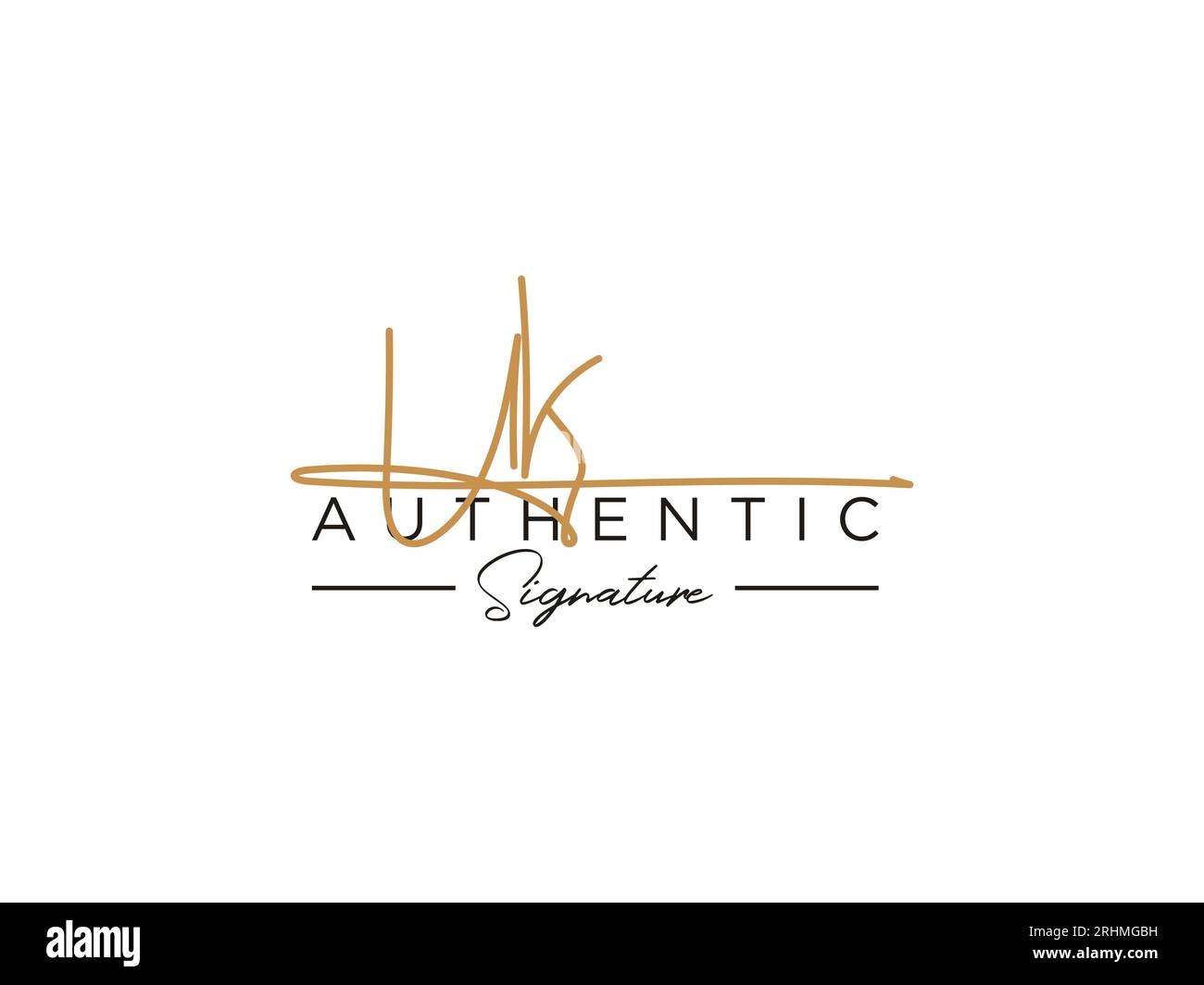 UK Signature Logo Template Vector Stock Vector Image & Art - Alamy