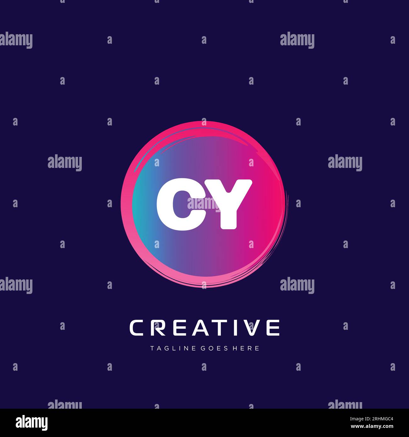 initial logo With Colorful template vector Stock Vector Image & Art - Alamy