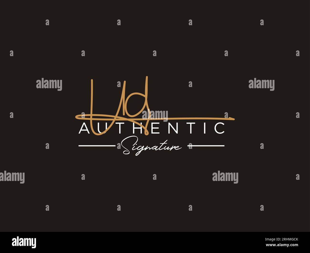 UD Signature Logo Template Vector Stock Vector Image & Art - Alamy