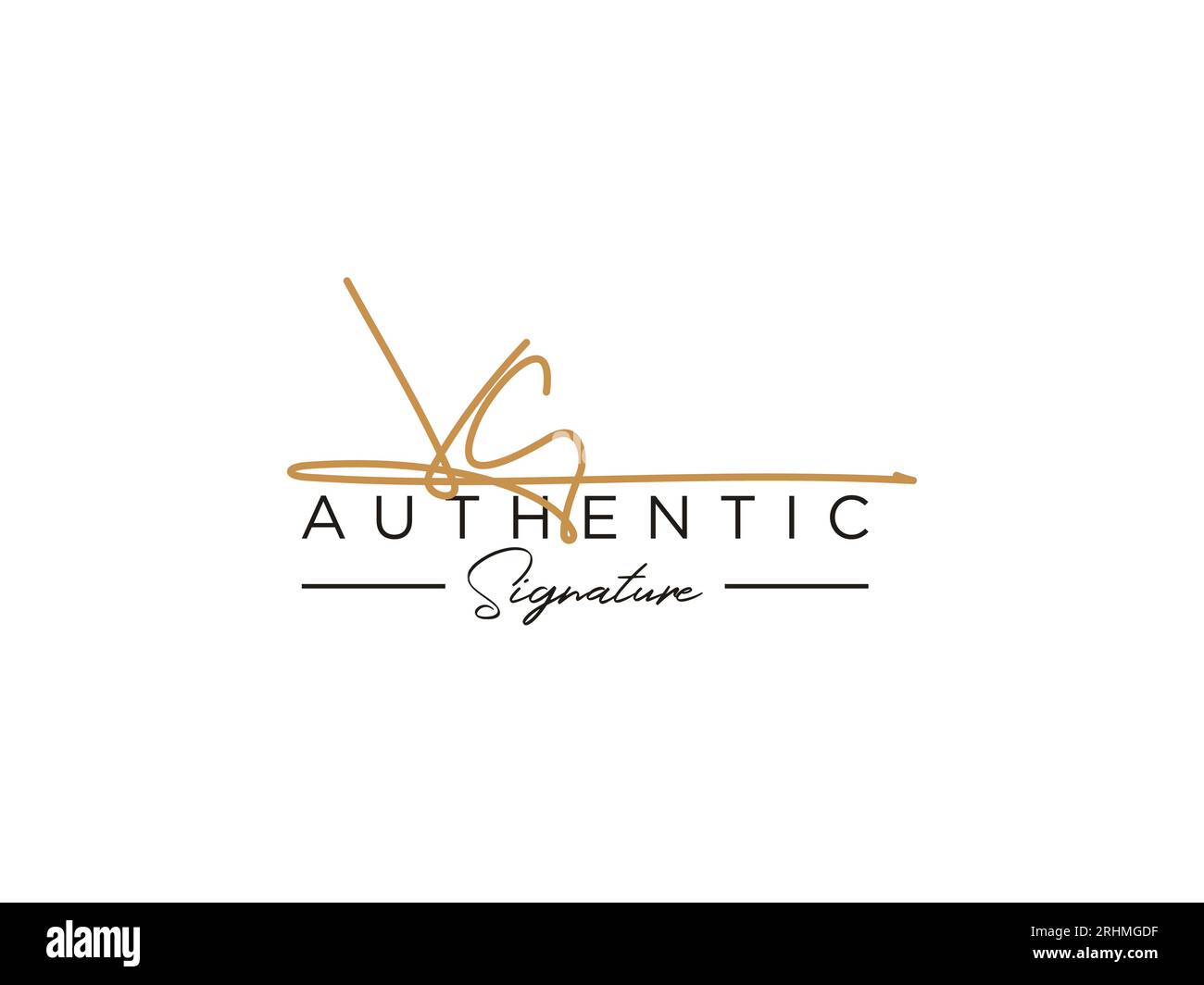 VC Signature Logo Template Vector Stock Vector Image & Art - Alamy