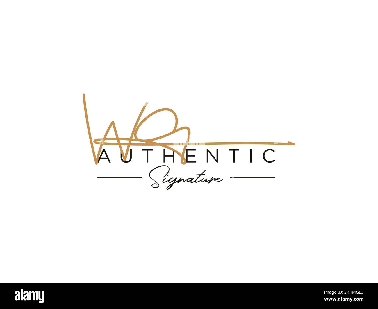 WO Signature Logo Template Vector Stock Vector Image & Art - Alamy