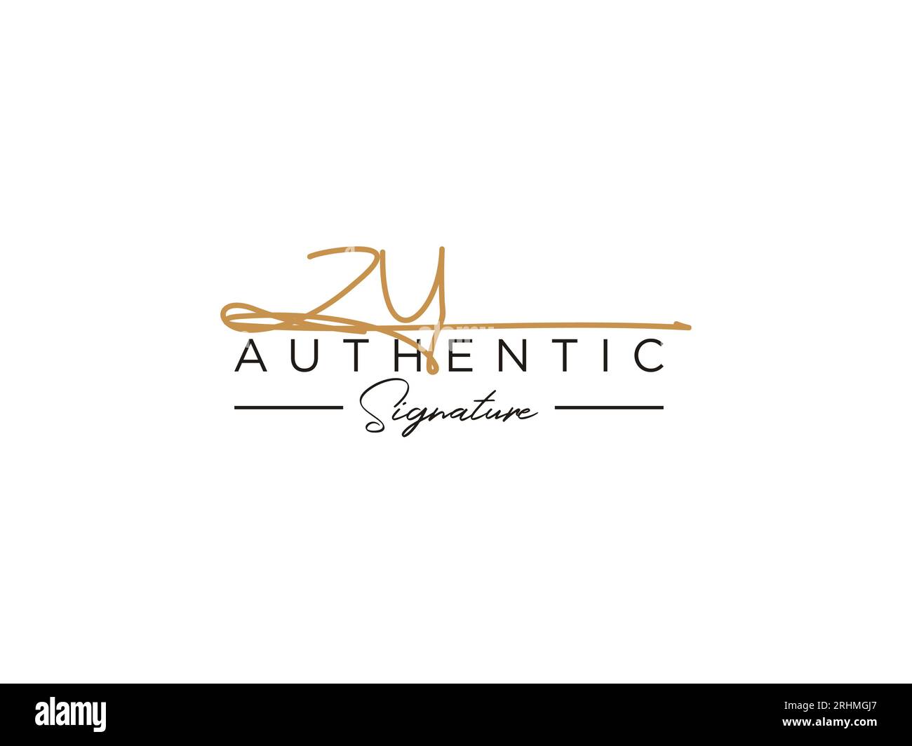ZU Signature Logo Template Vector Stock Vector Image & Art - Alamy