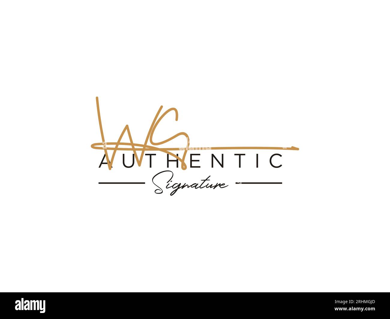 WC Signature Logo Template Vector Stock Vector Image & Art - Alamy
