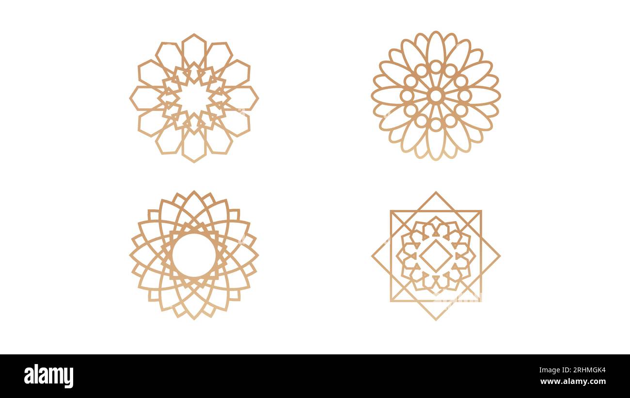 Islamic art arabesque shapes Cut Out Stock Images & Pictures - Alamy