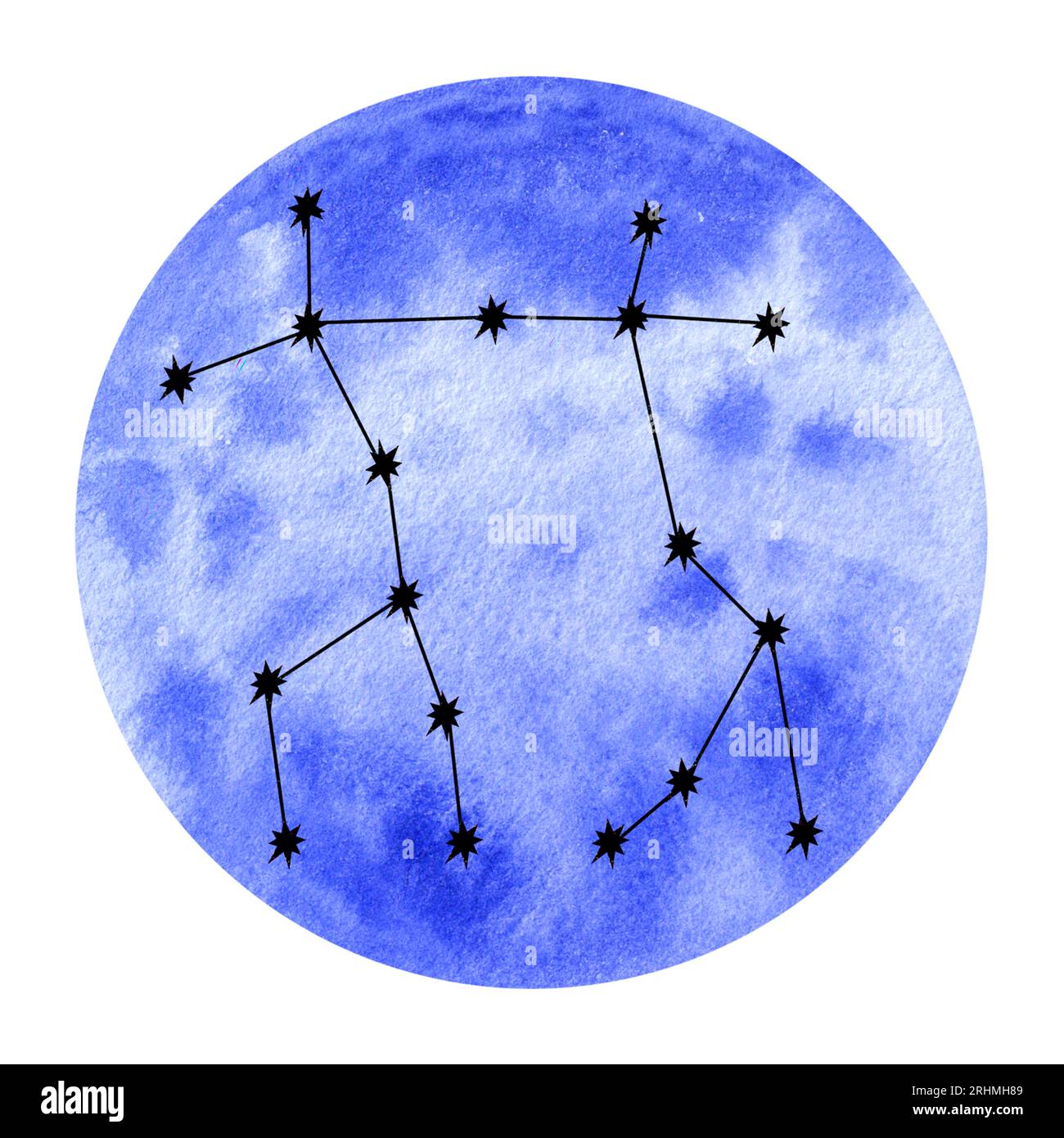 Astrological air elements zodiac signs. Horoscope icons set: gemini ...