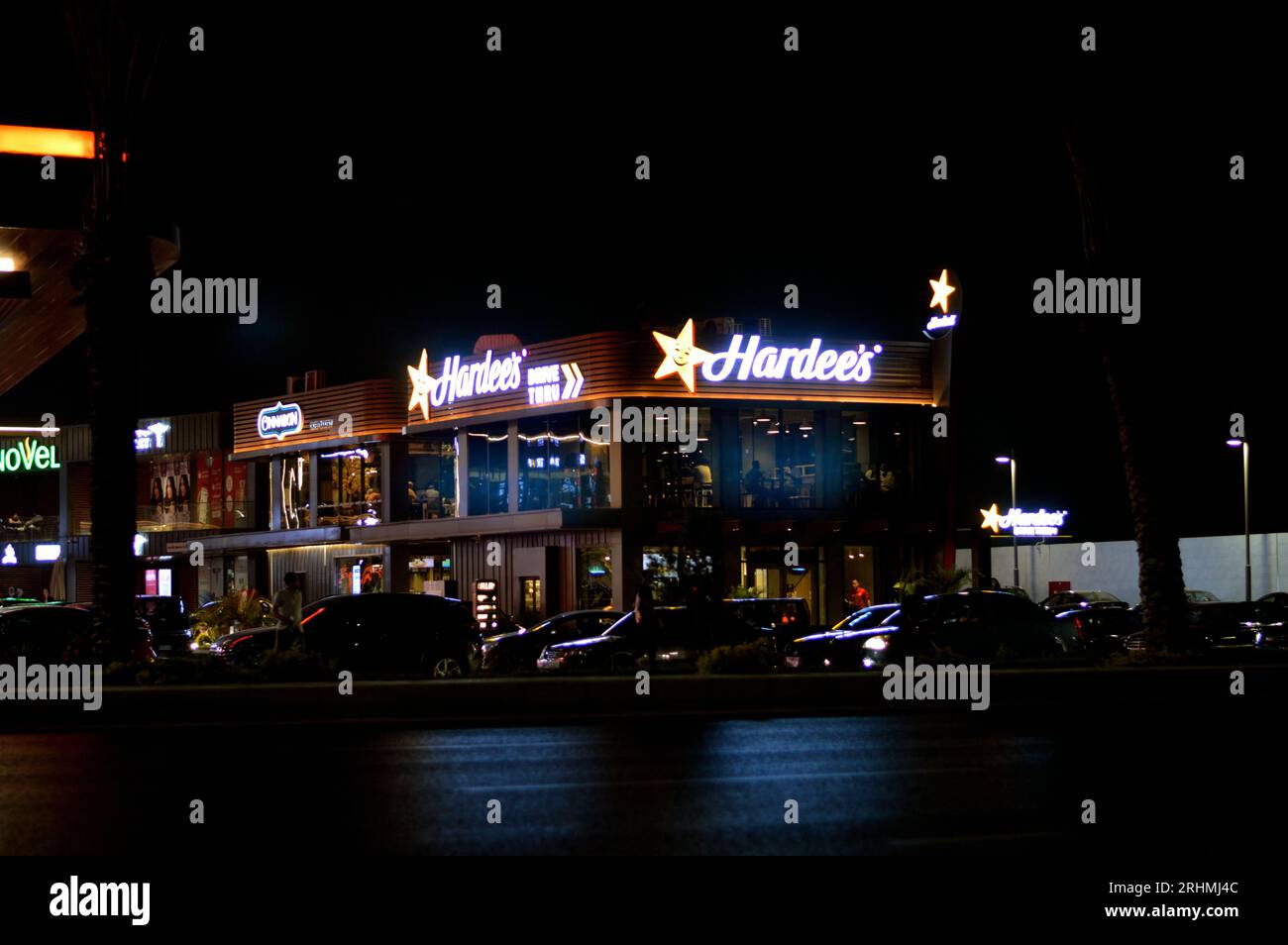 Cairo, Egypt, August 9 2023: Hardee's Restaurants LLC, an American fast ...