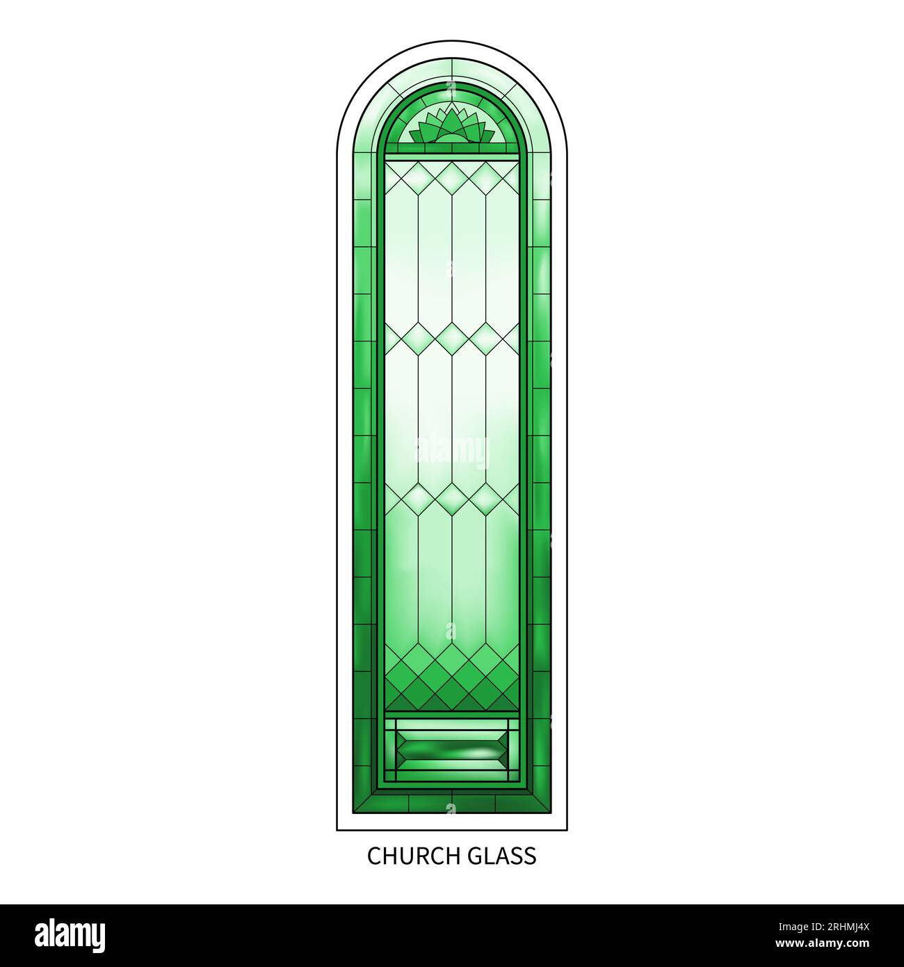 Church glass green grade stained window Stock Vector Image & Art - Alamy