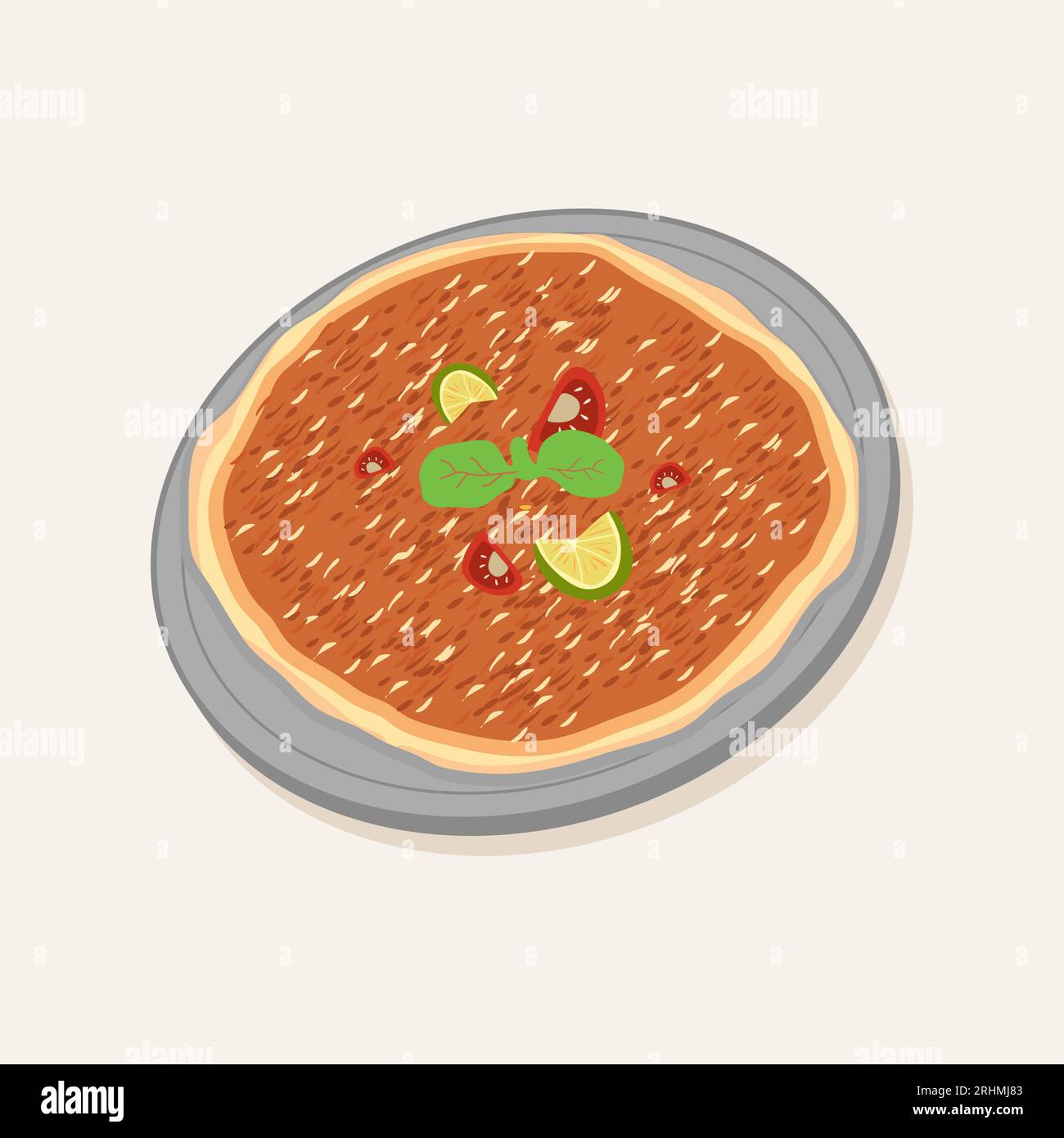 Armenian Lahmacun Flatbread Pizza - Armenian Lahmacun Flatbread Pizza ...