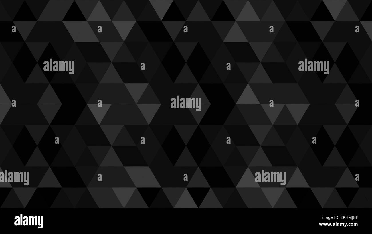 Dark abstract background, black triangle pattern. Vector geometric ...