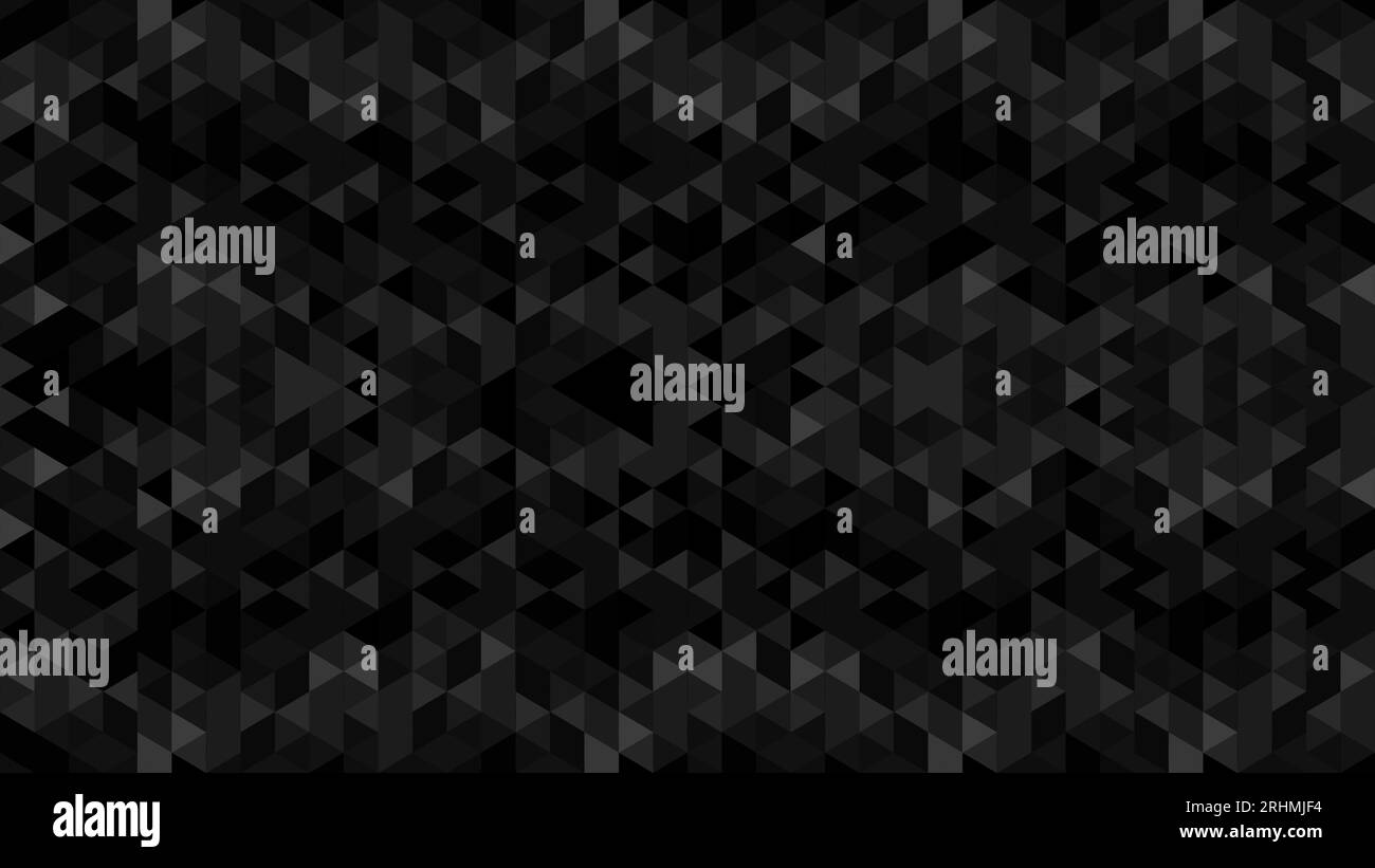 Dark abstract background, black triangle pattern. Vector geometric ...