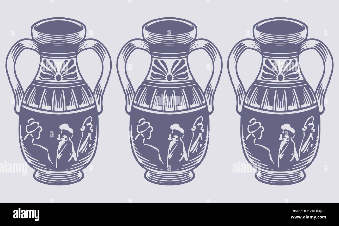 Amphora vector vectors Stock Vector Images - Alamy