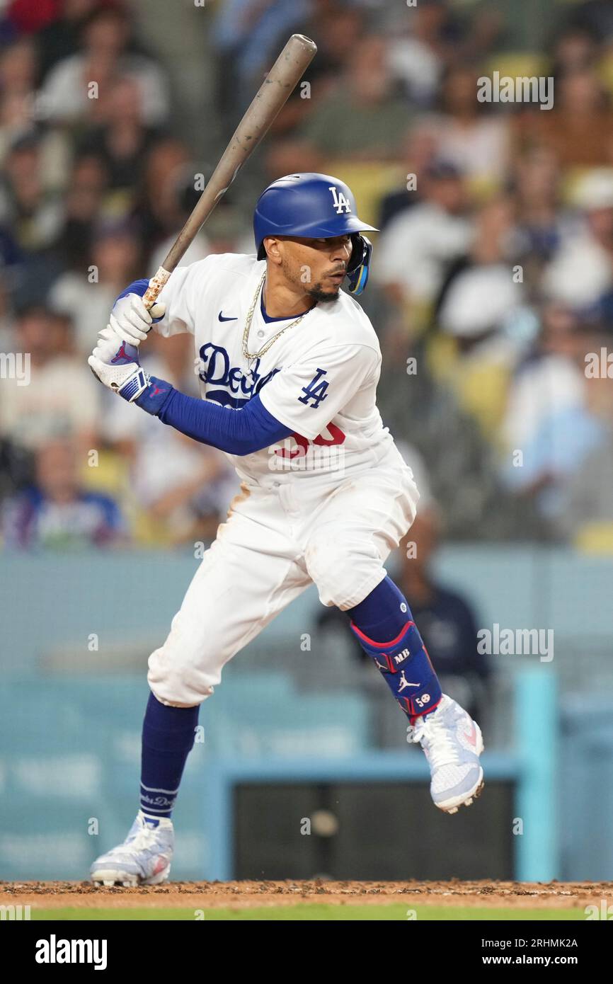 LOS ANGELES, CA - AUGUST 17: Los Angeles Dodgers right fielder Mookie ...