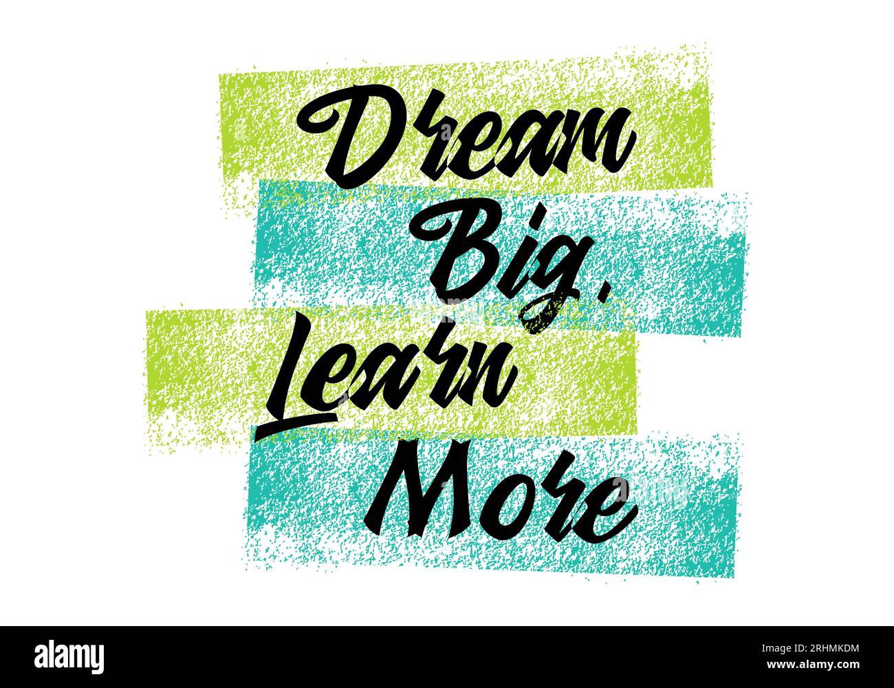 Dream big learn more for work job banner poster background Stock Vector ...