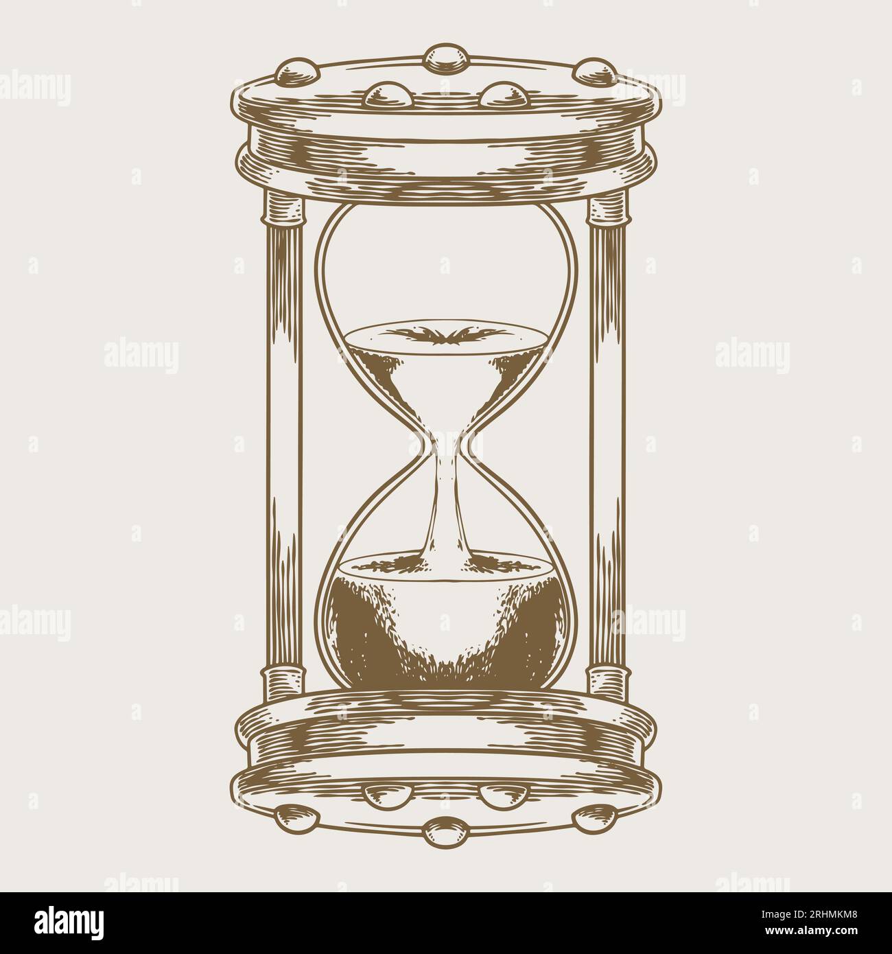 Antique Hourglass Illustration