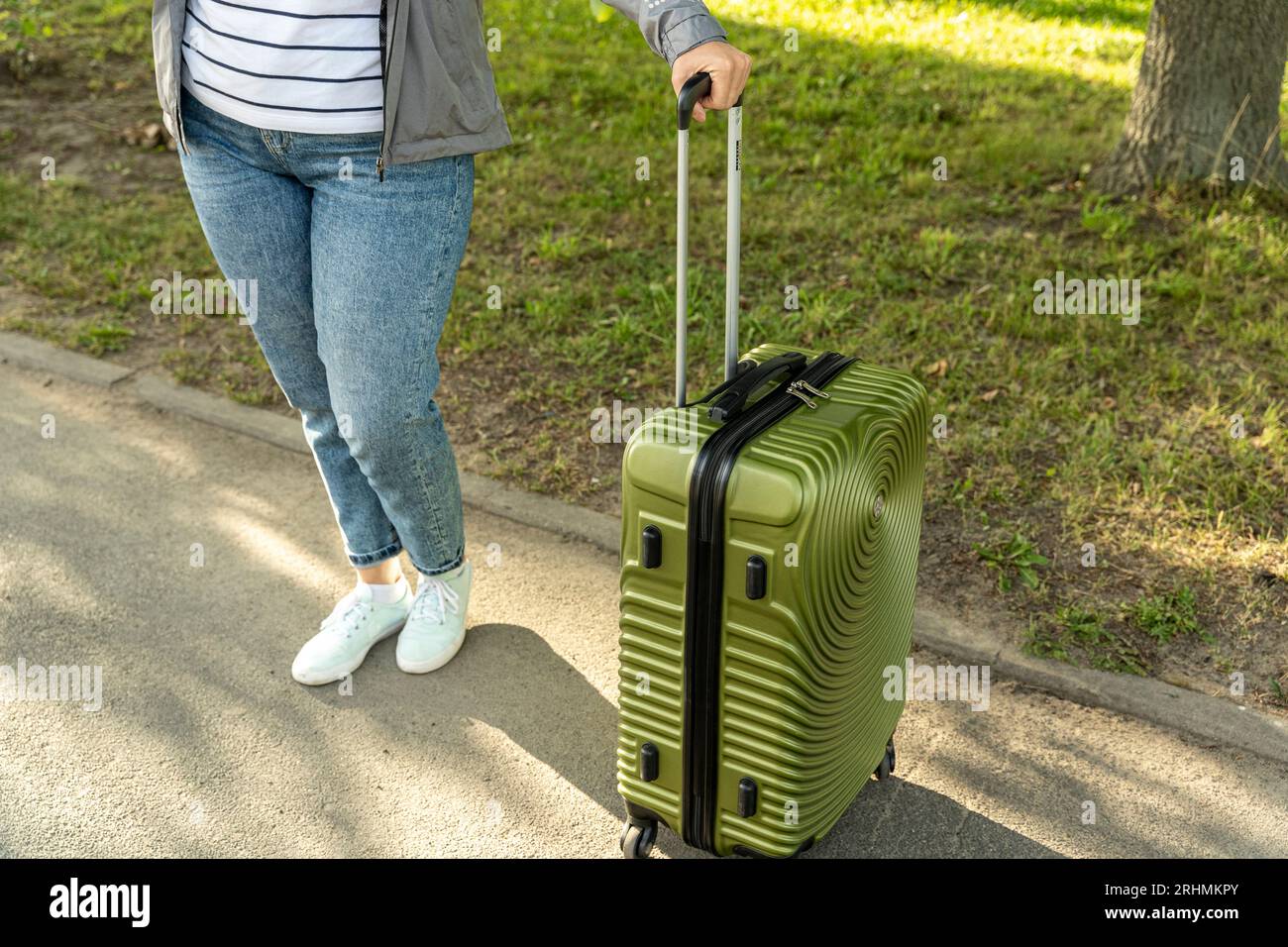 Trolley legs hi-res stock photography and images - Alamy