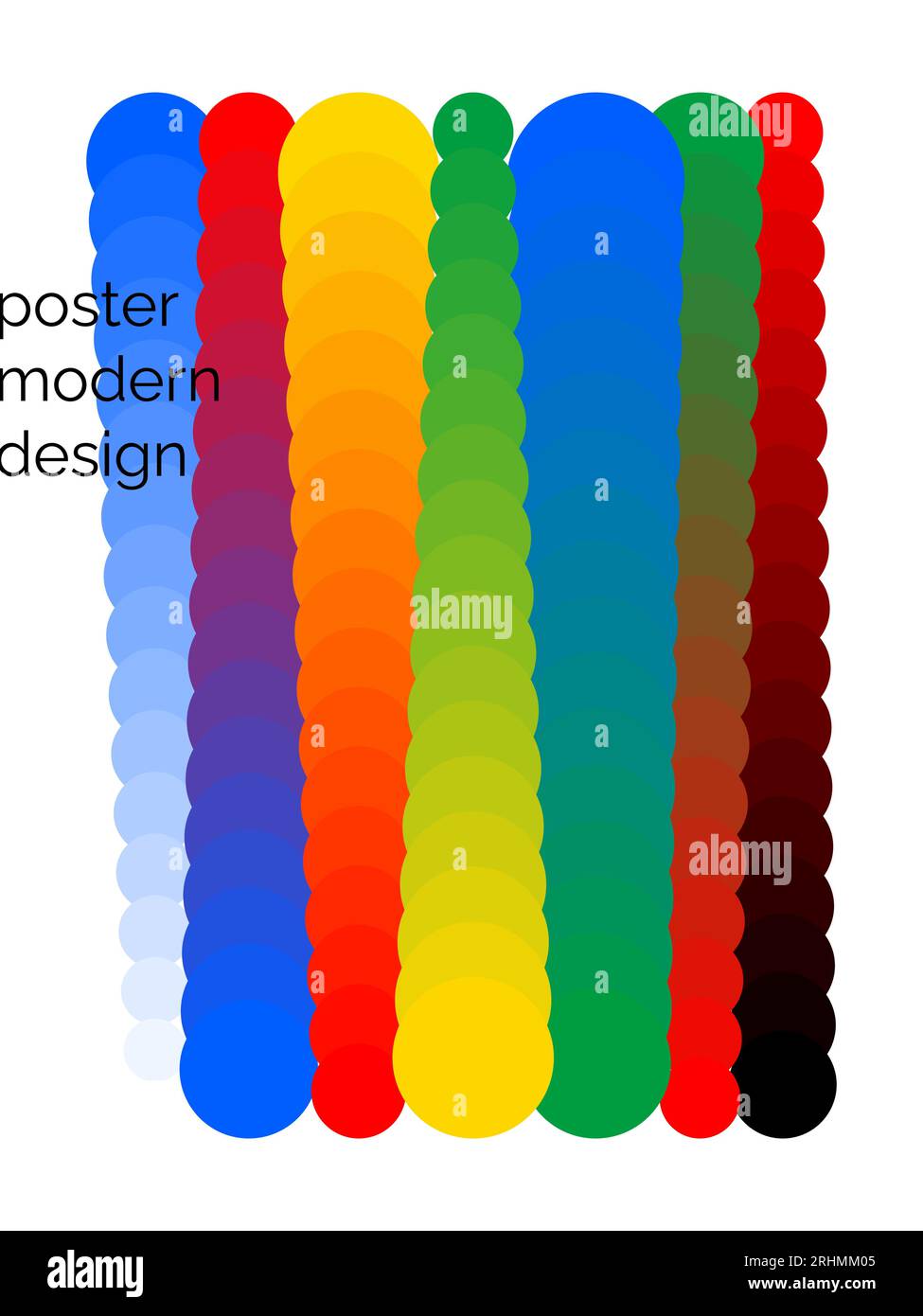 Colorful Circles Modern Poster Stock Vector Image & Art - Alamy