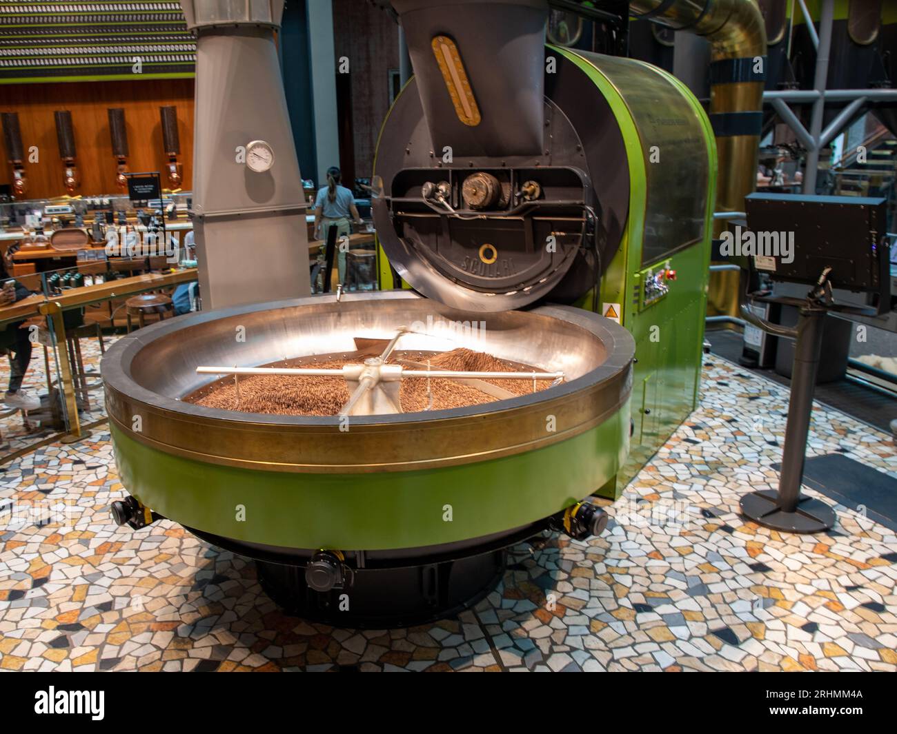 Milan , Italy - 08 17 2023 : starbucks roasting us Coffee shop interior ...