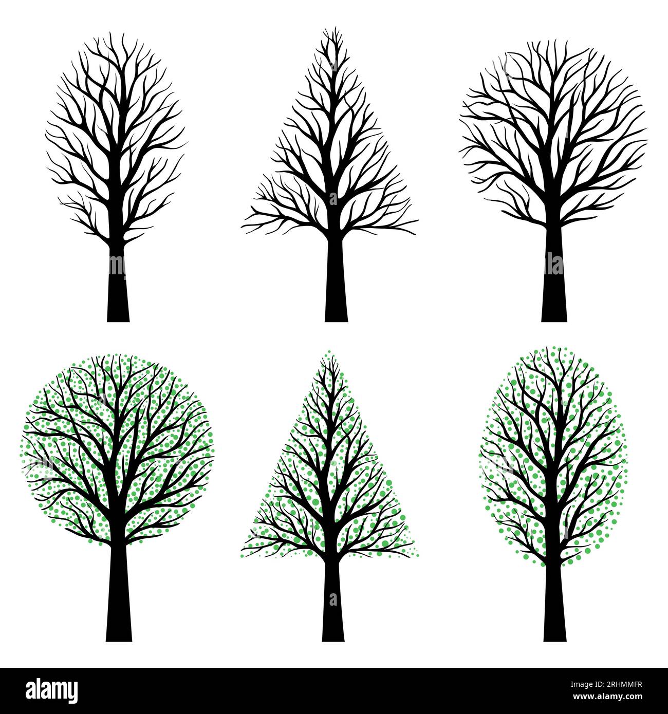 Dotted with trees Stock Vector Images - Alamy