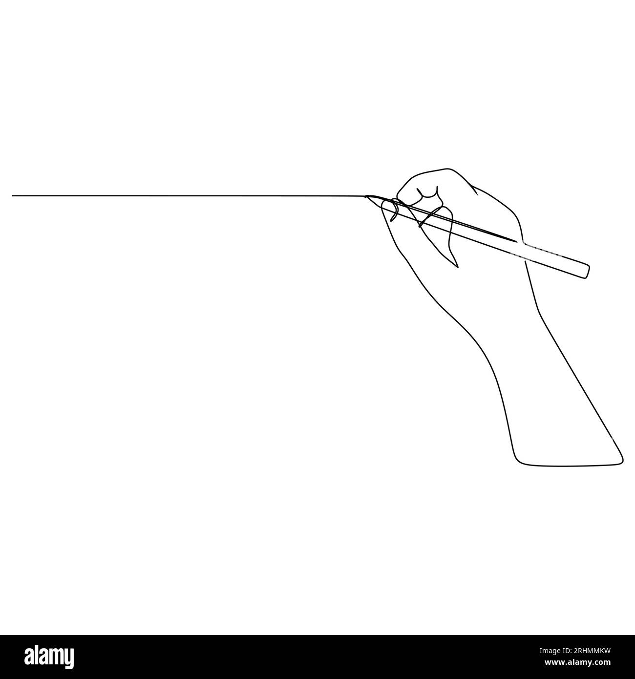 one line drawing continuous design of hand writing with isolated on ...