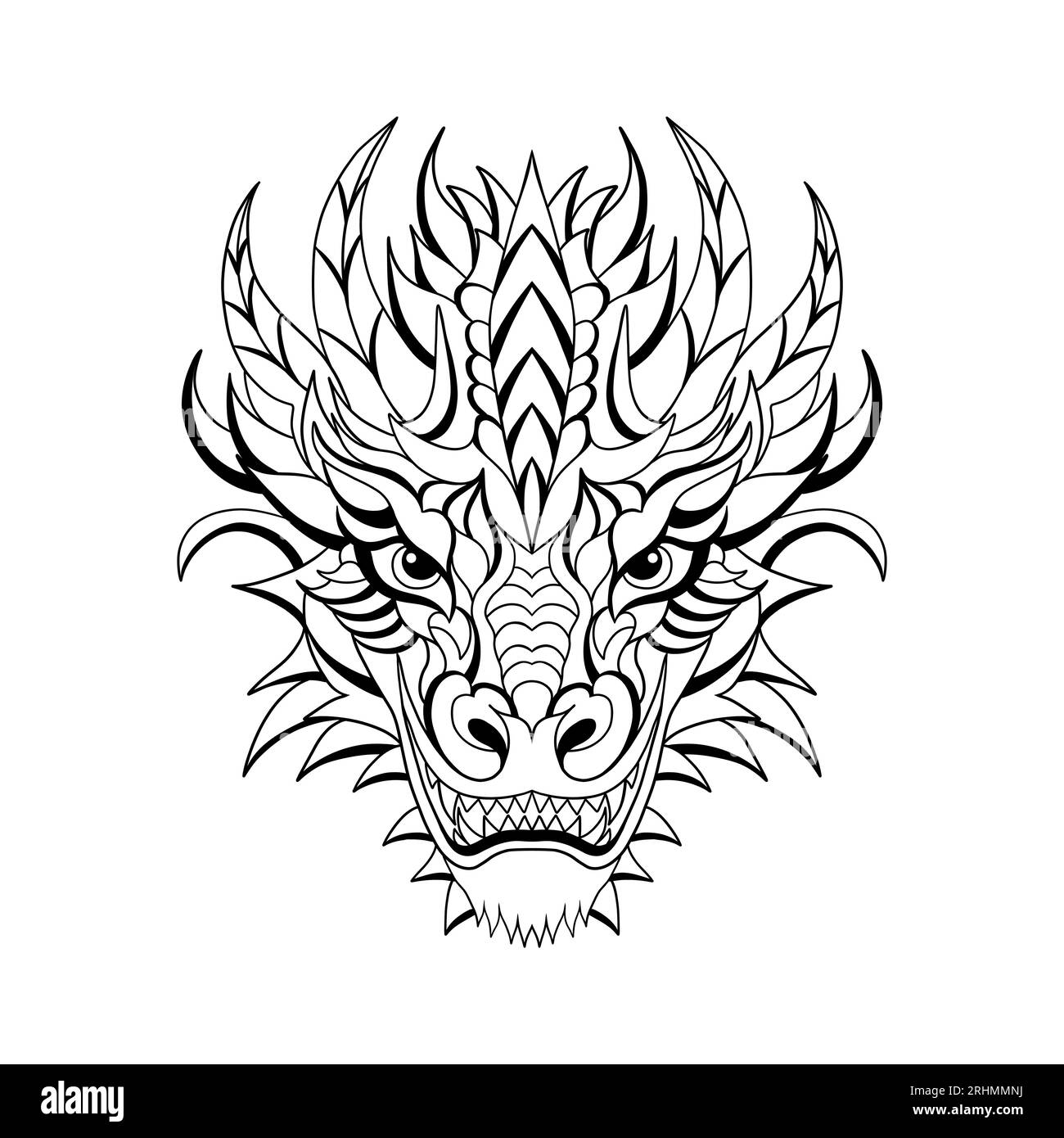 Mascot design style new Black and White Stock Photos & Images - Alamy